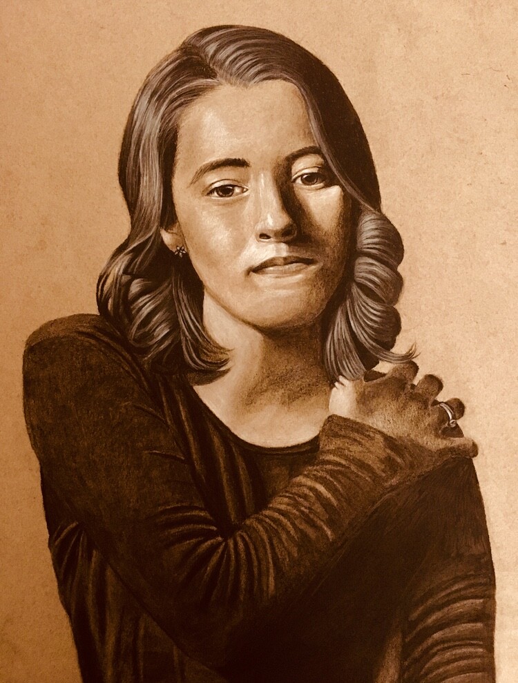 Self Portrait Foreshortened