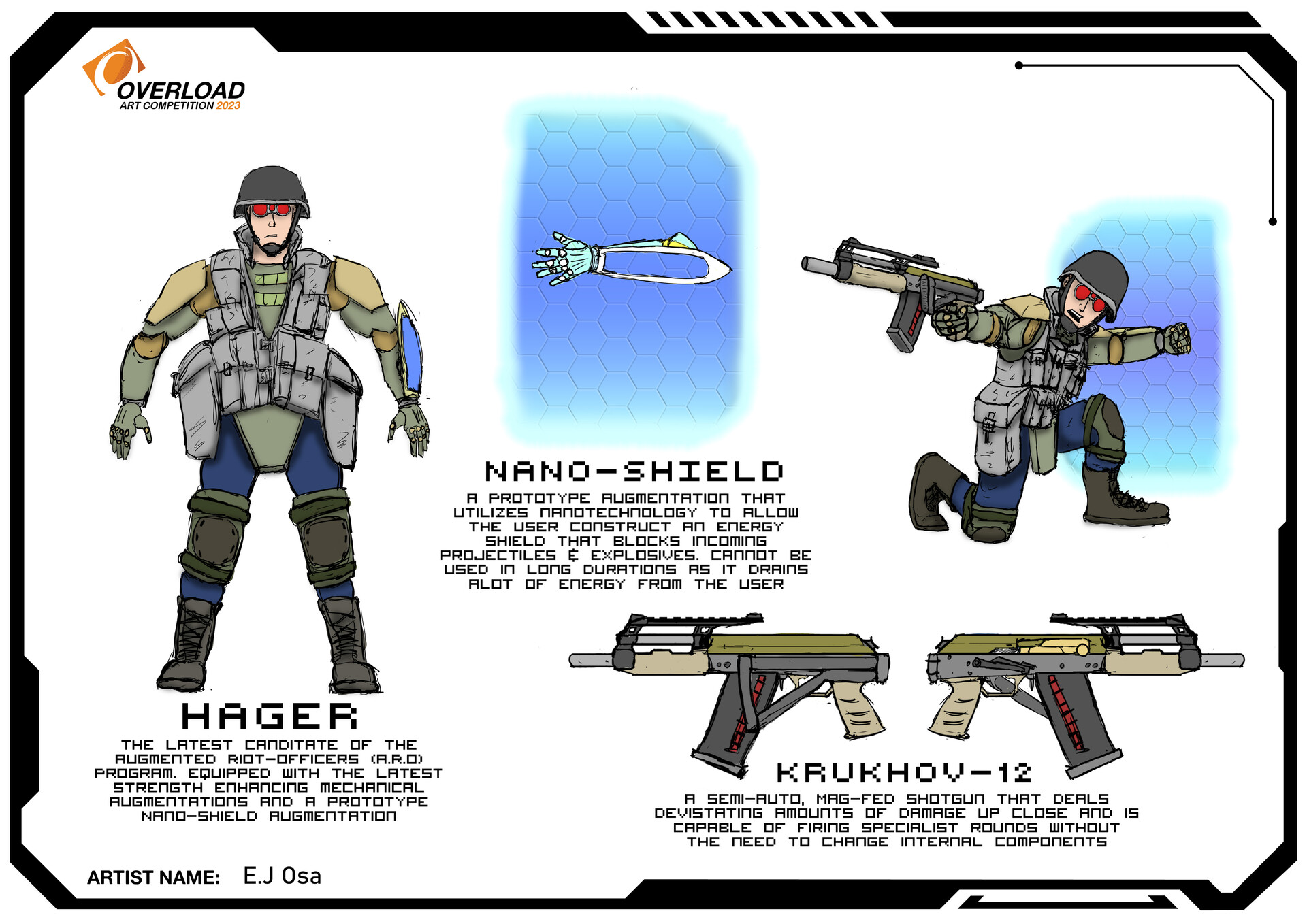 ArtStation - Hager - Overload 2023 Cyberpunk Character Art Competition ...