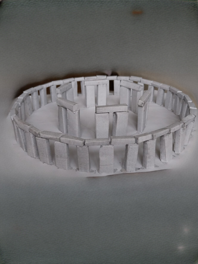 ArtStation - paper model of Stonehenge
