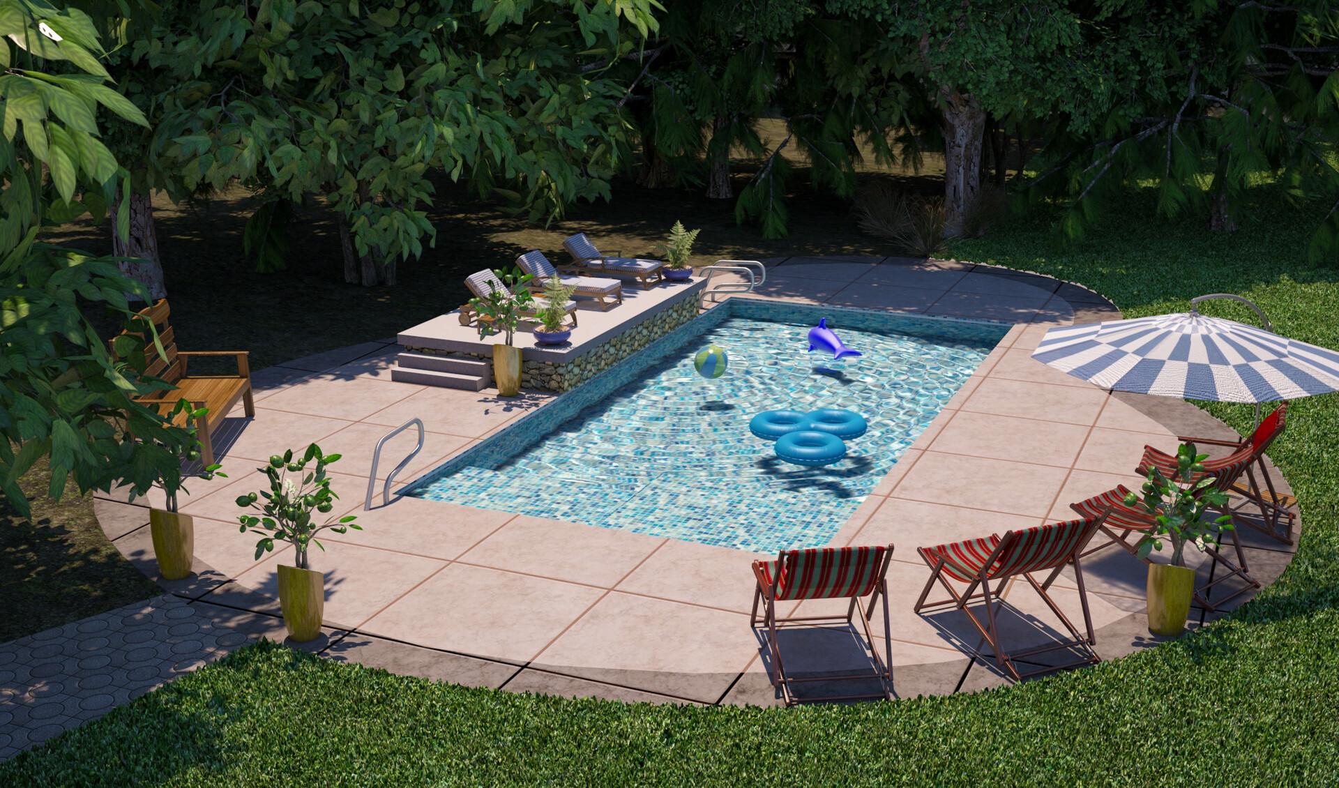 ArtStation - Swimming Pool 01