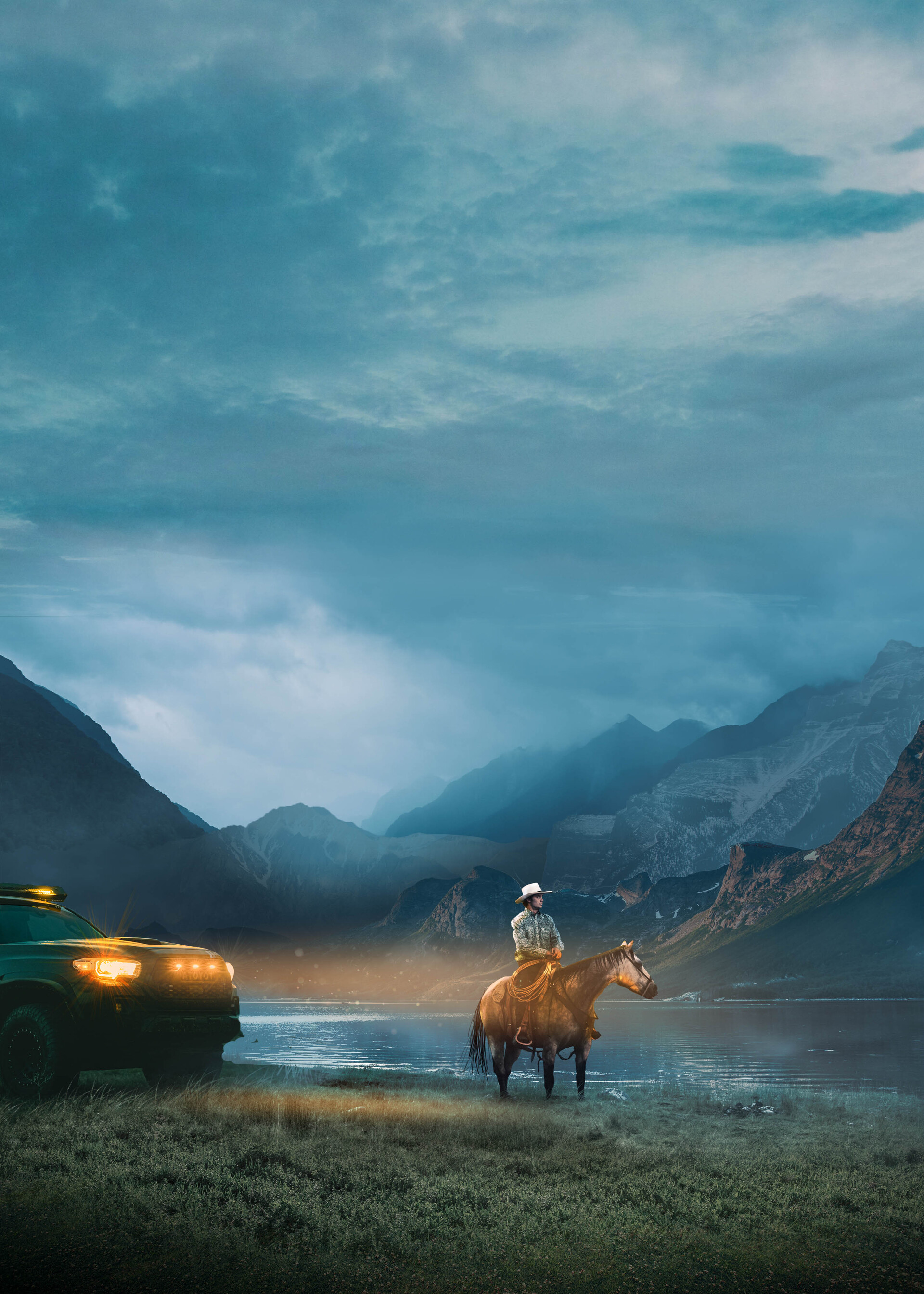 ArtStation - The Cowboy and the Car