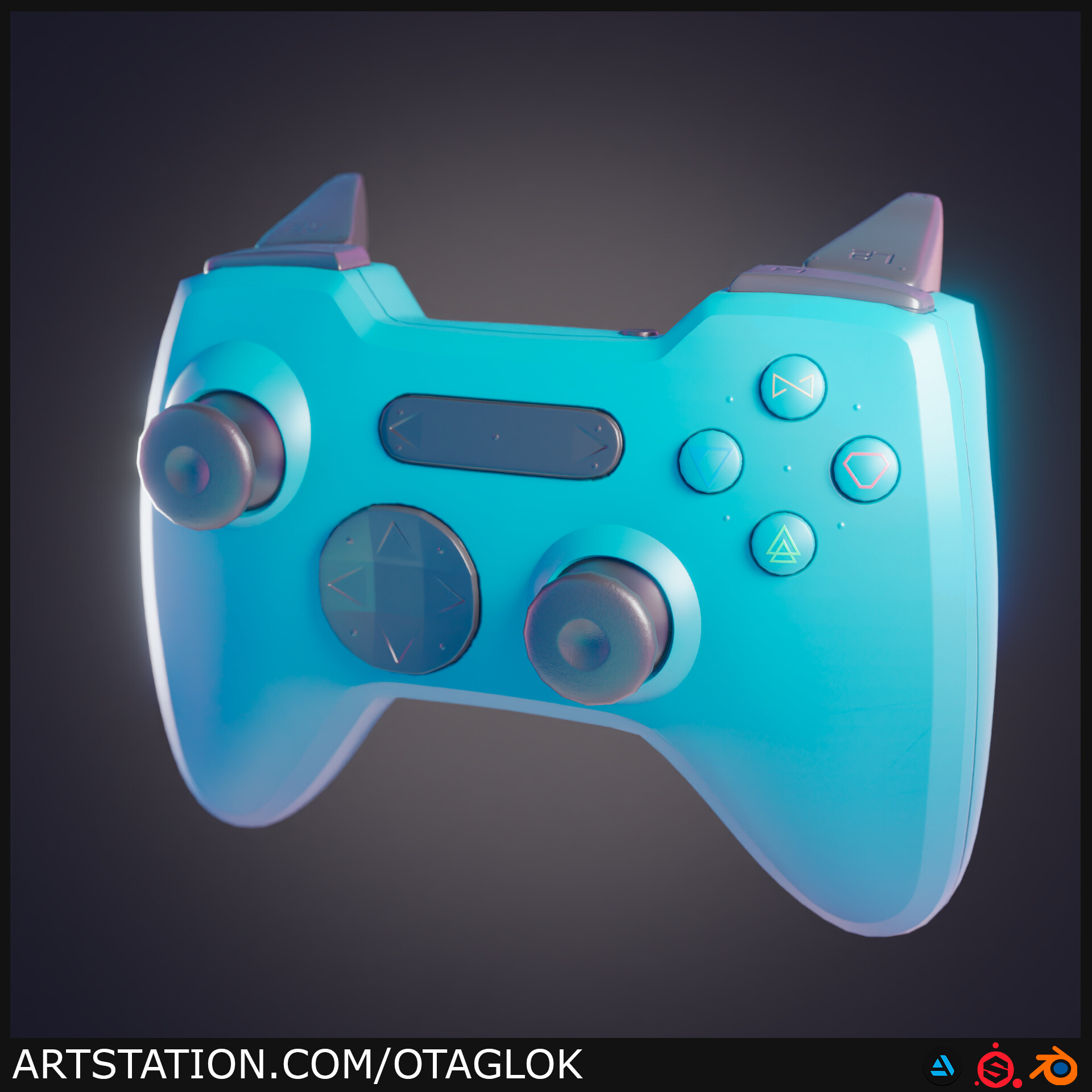 ArtStation - OptiStick: Low-Poly 3D Joystick