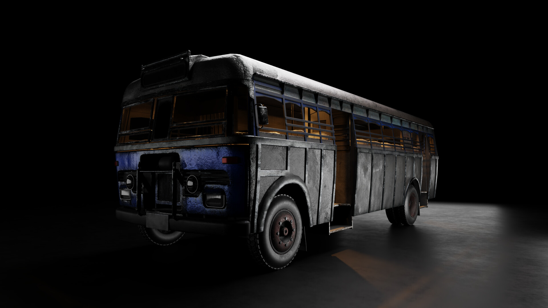 ArtStation - Old Indian Bus