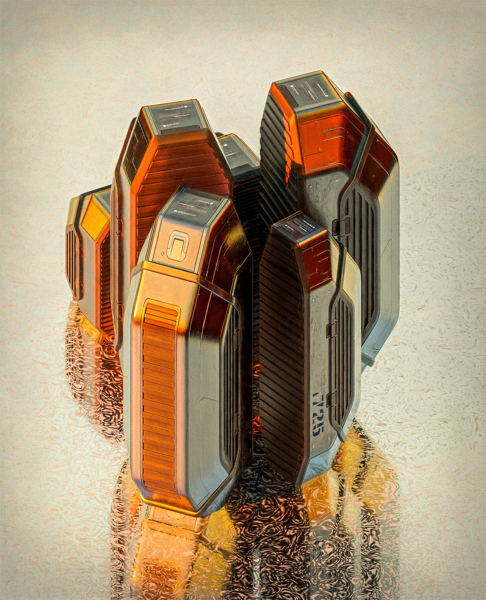 ArtStation - cluster of buildings