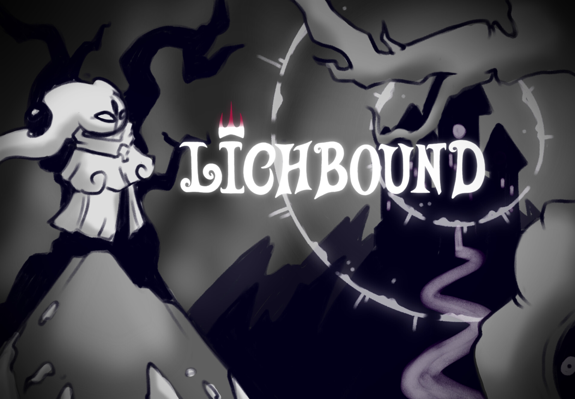 Yara Hussein - Keyart for the game "Lichbound"