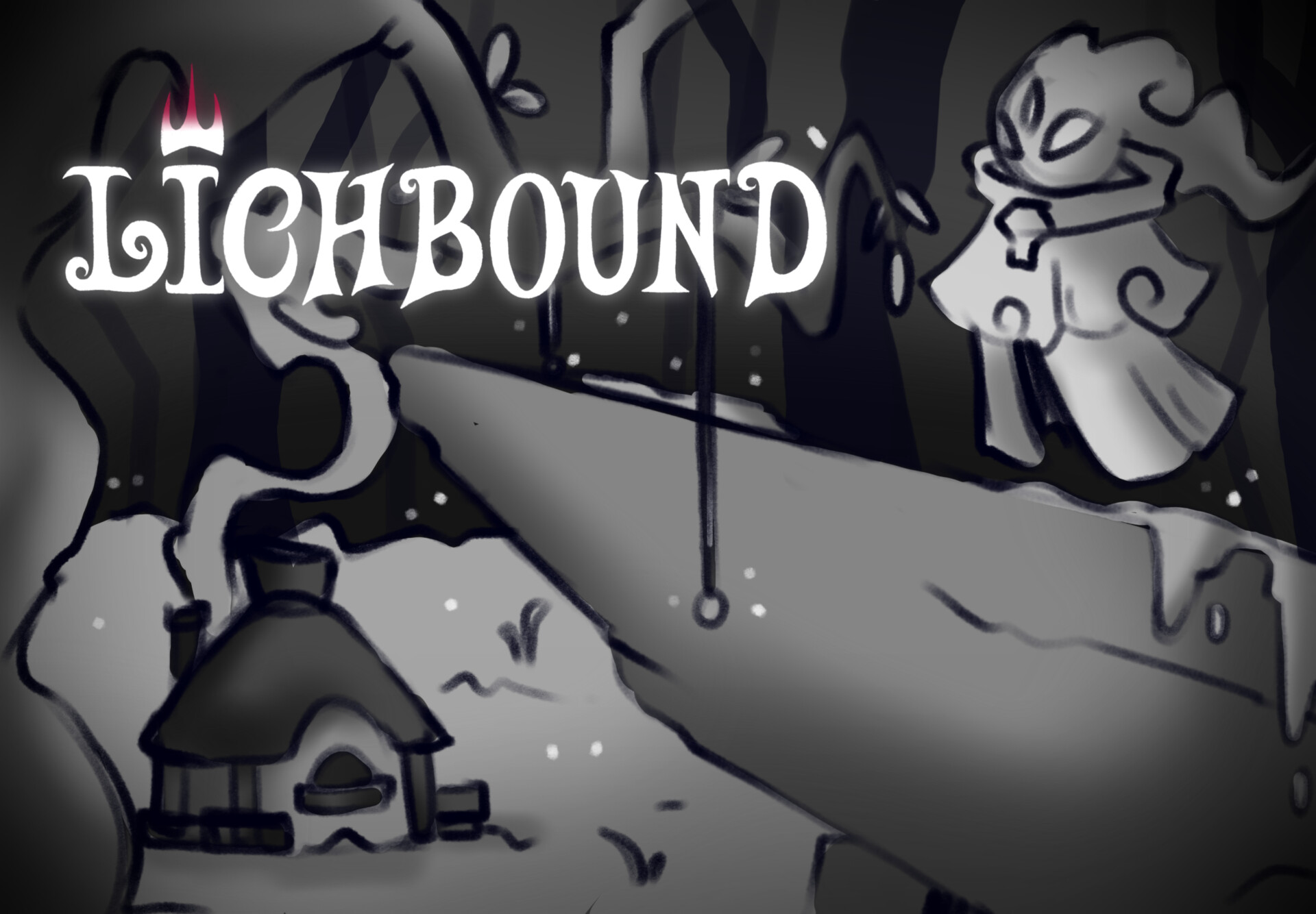 Yara Hussein - Keyart for the game "Lichbound"