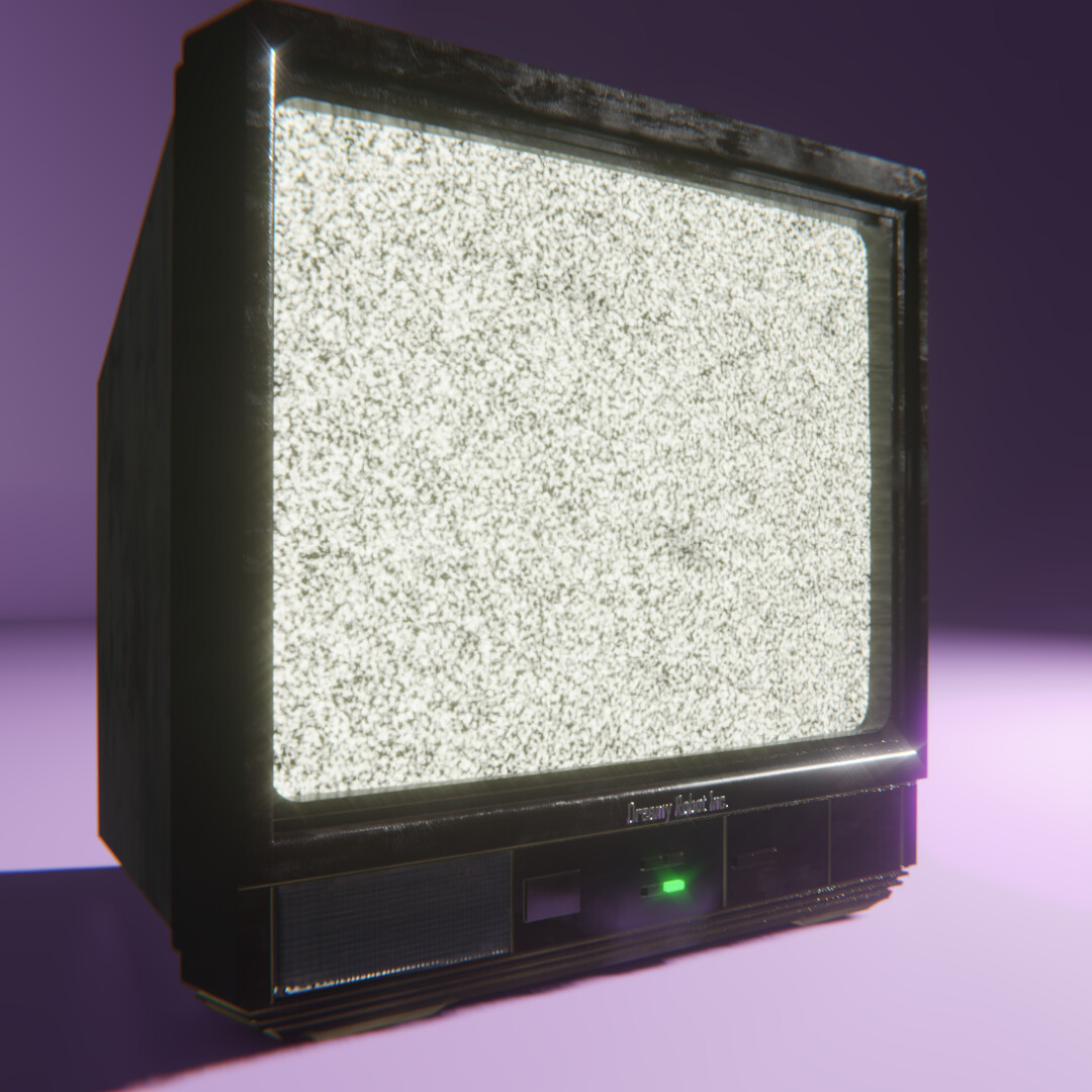 ArtStation - CRT TV (Low-Poly) Used