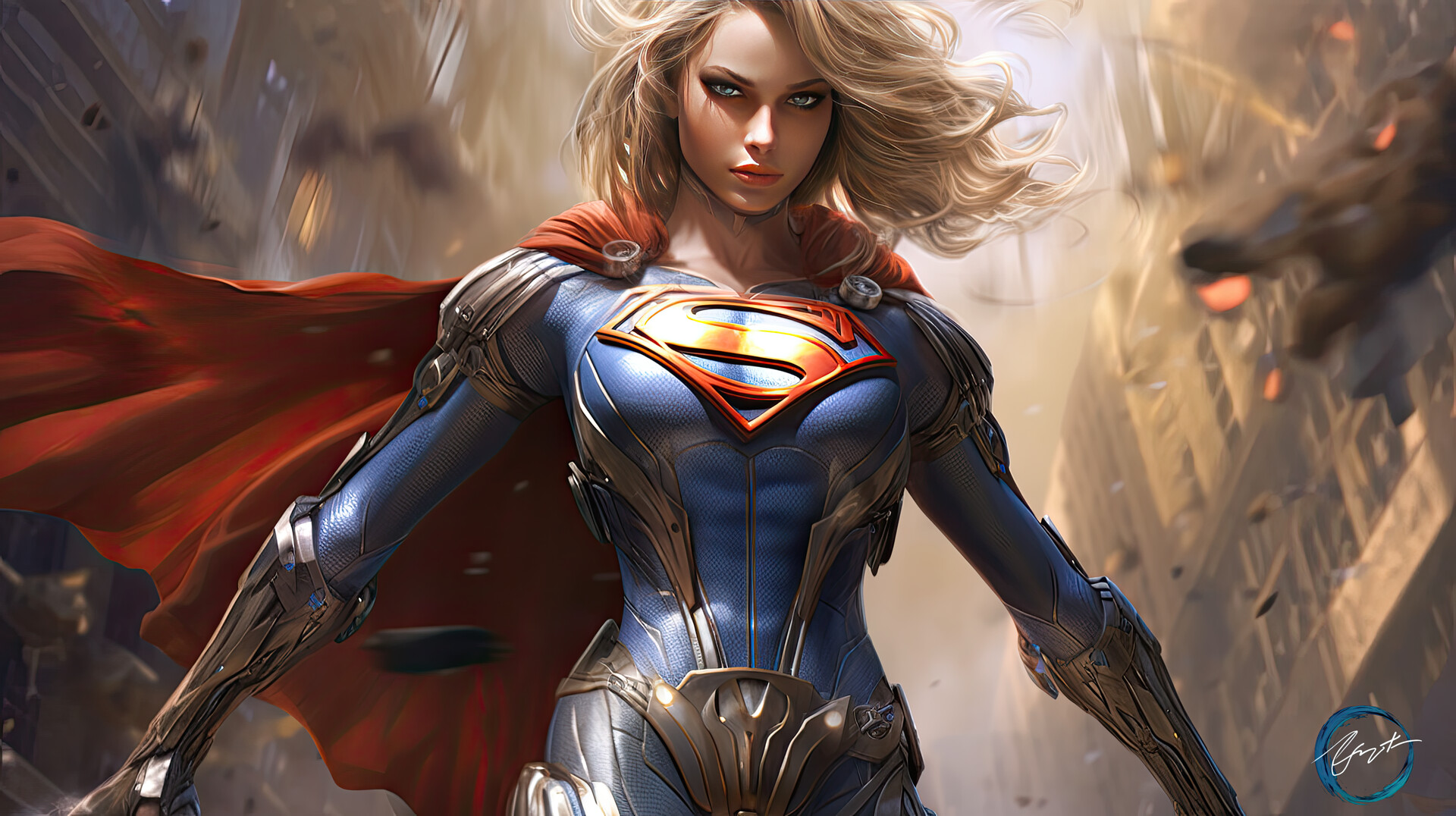 ArtStation - Supergirl - Unleashing the Kryptonian Spirit