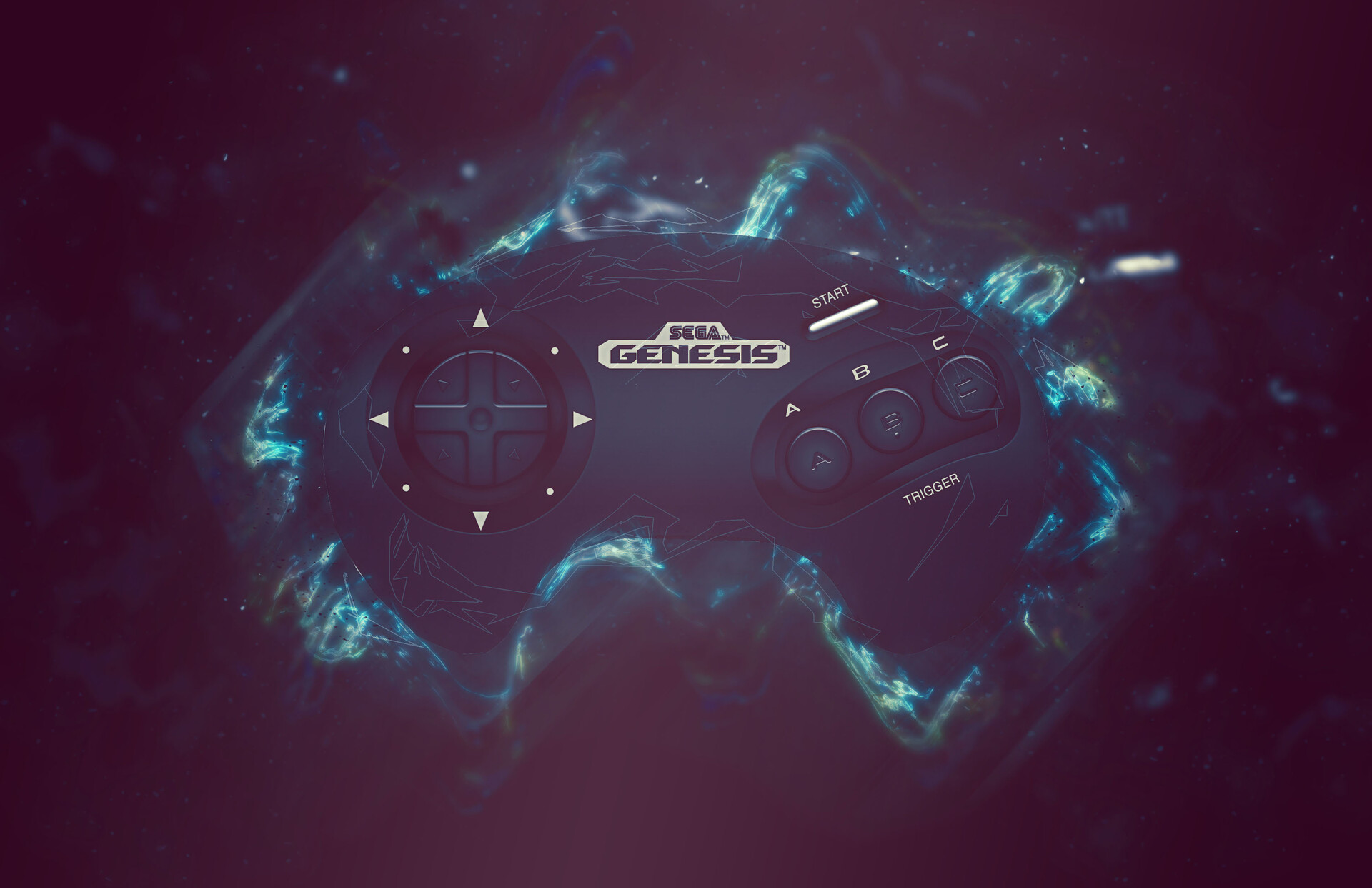 sega genesis controller wallpaper