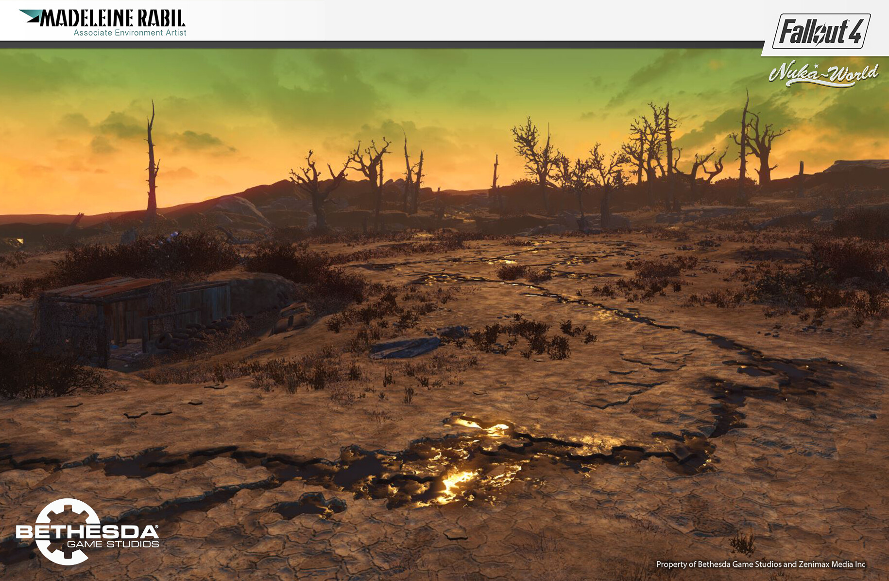 Madeleine Rabil - Fallout 4: Nuka World Landscape Work