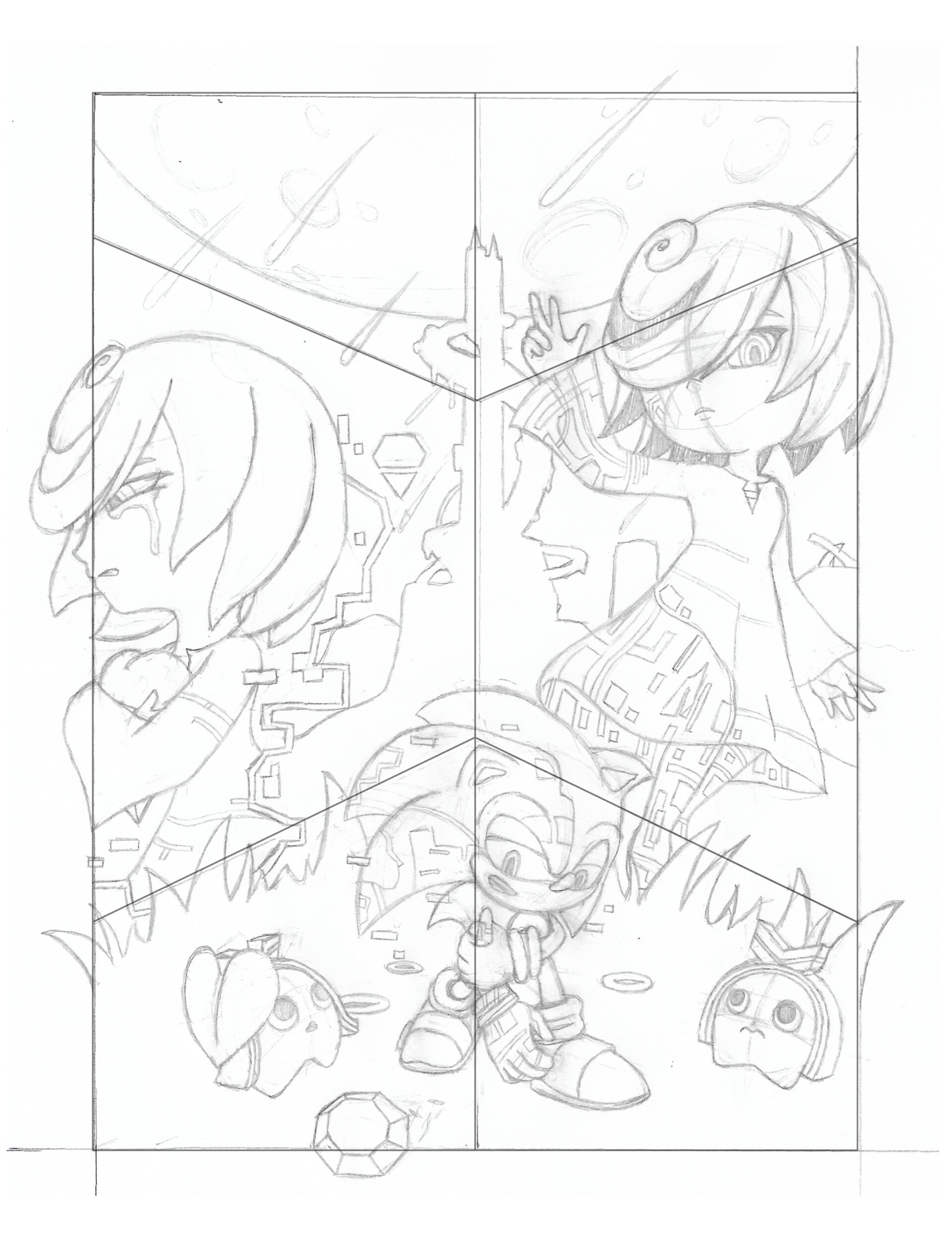 sonic frontiers coloring pages