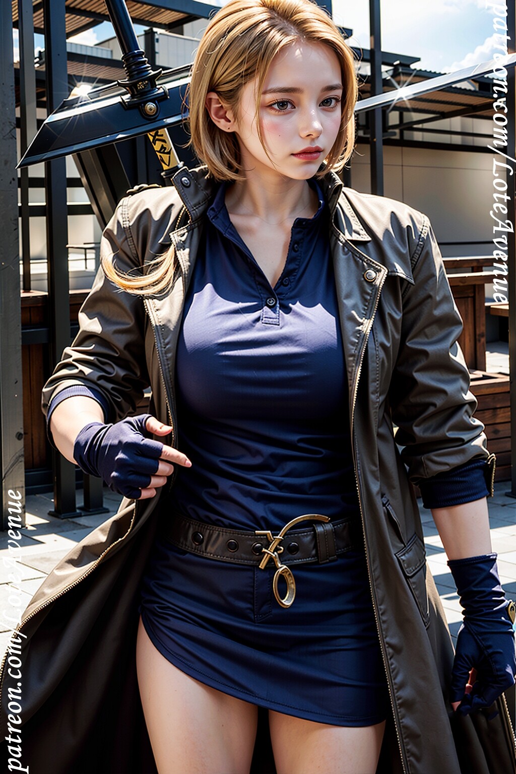 Lote. - FF. Cloud Cosplay. Ash.