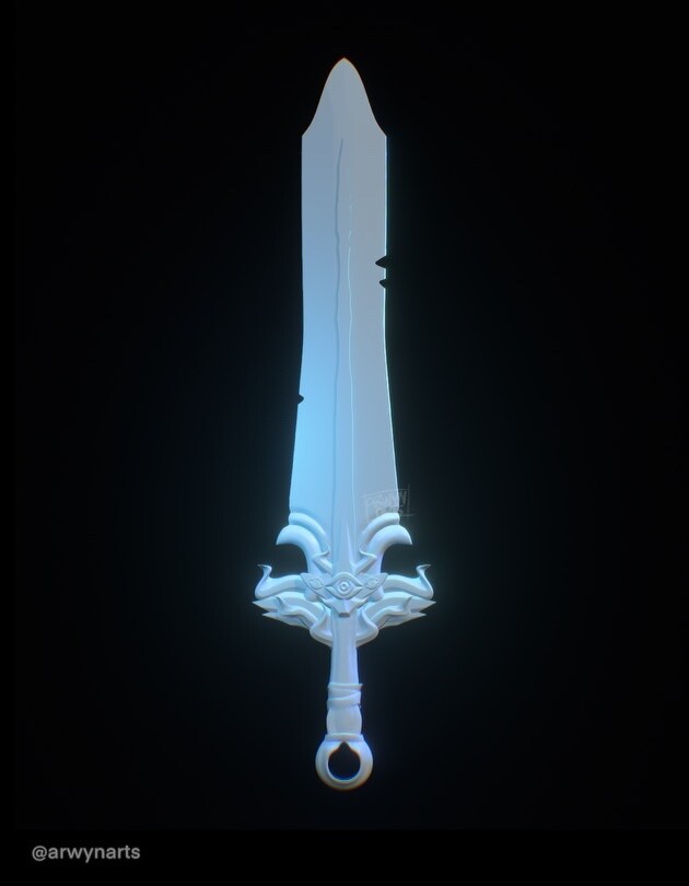 Arwyn McCullough - Stylized Sword Concept “Ethereal’s Blade”