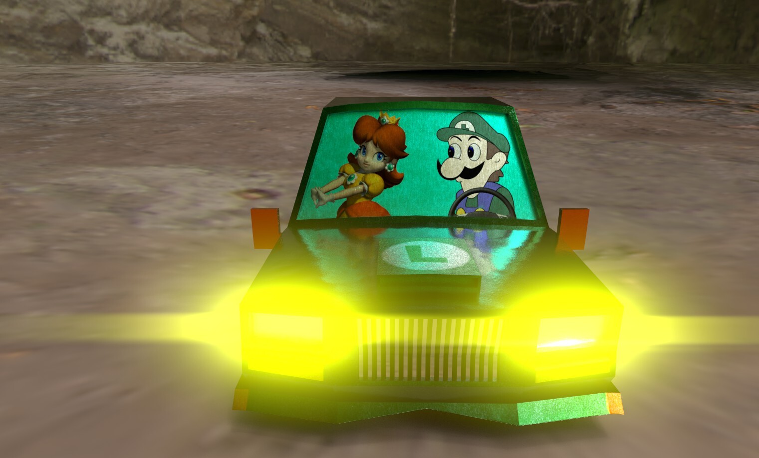 ArtStation - Substance: Luigi car.