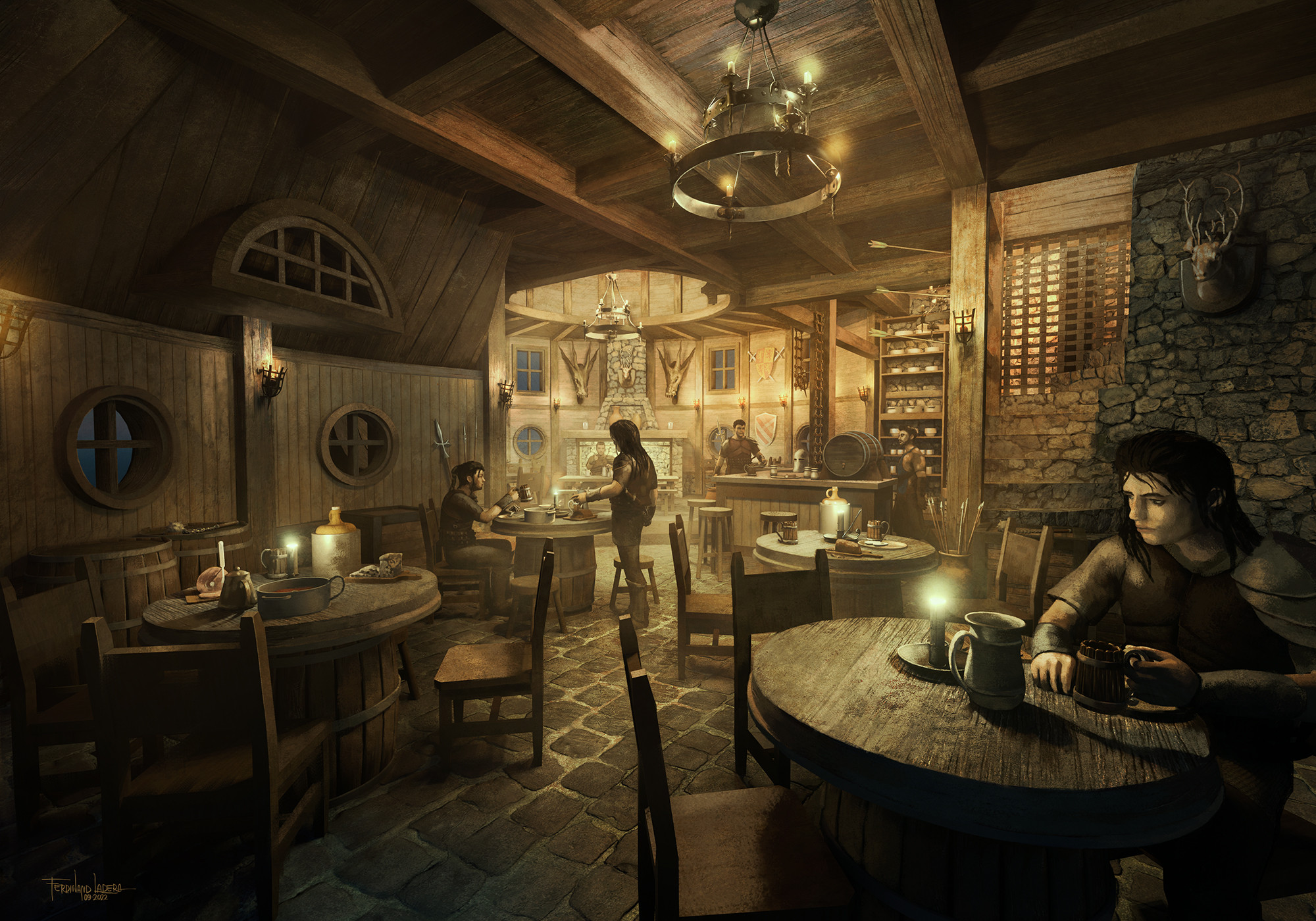 Ferdinand Ladera - Tavern Interior