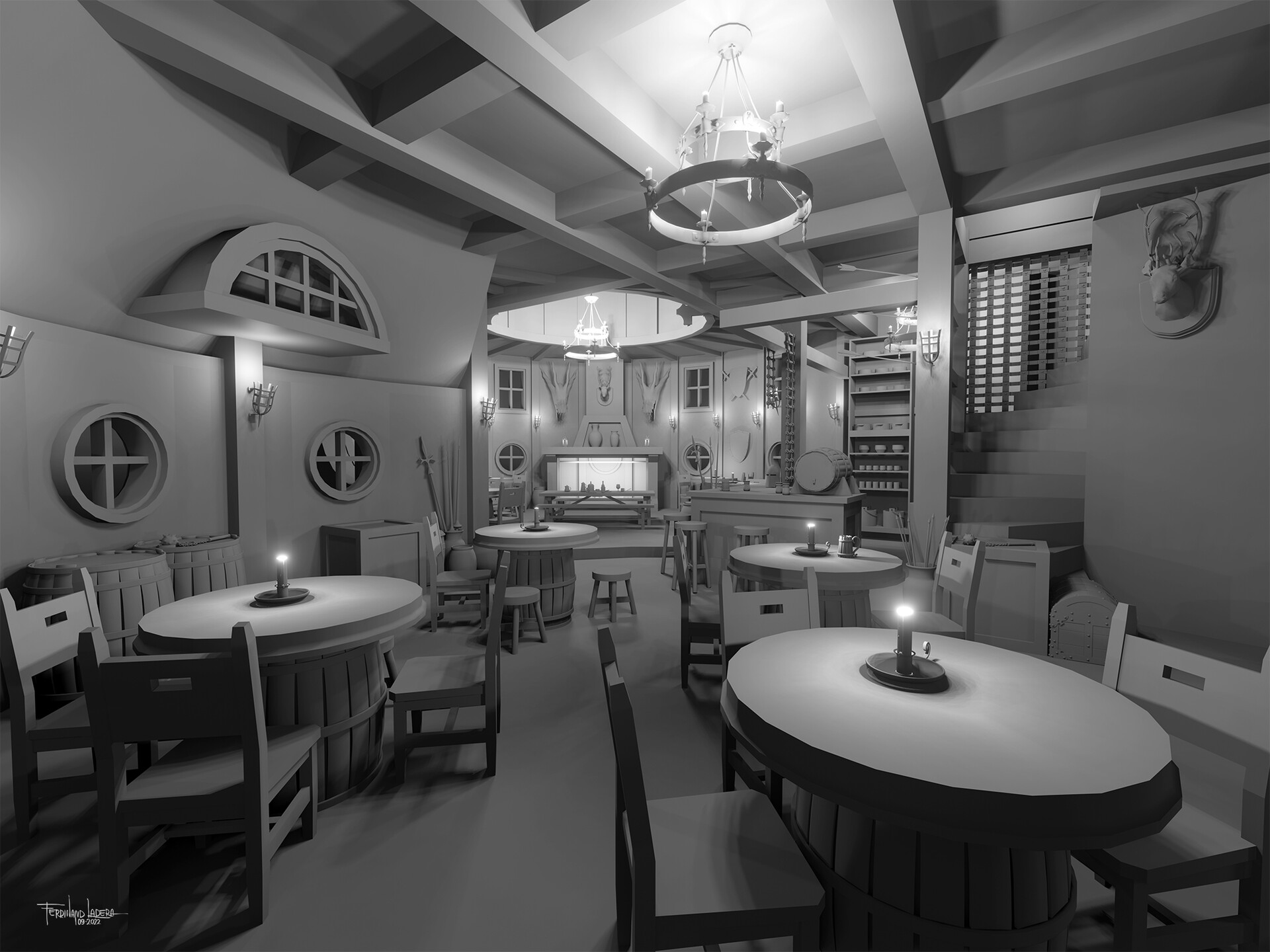Ferdinand Ladera - Tavern Interior