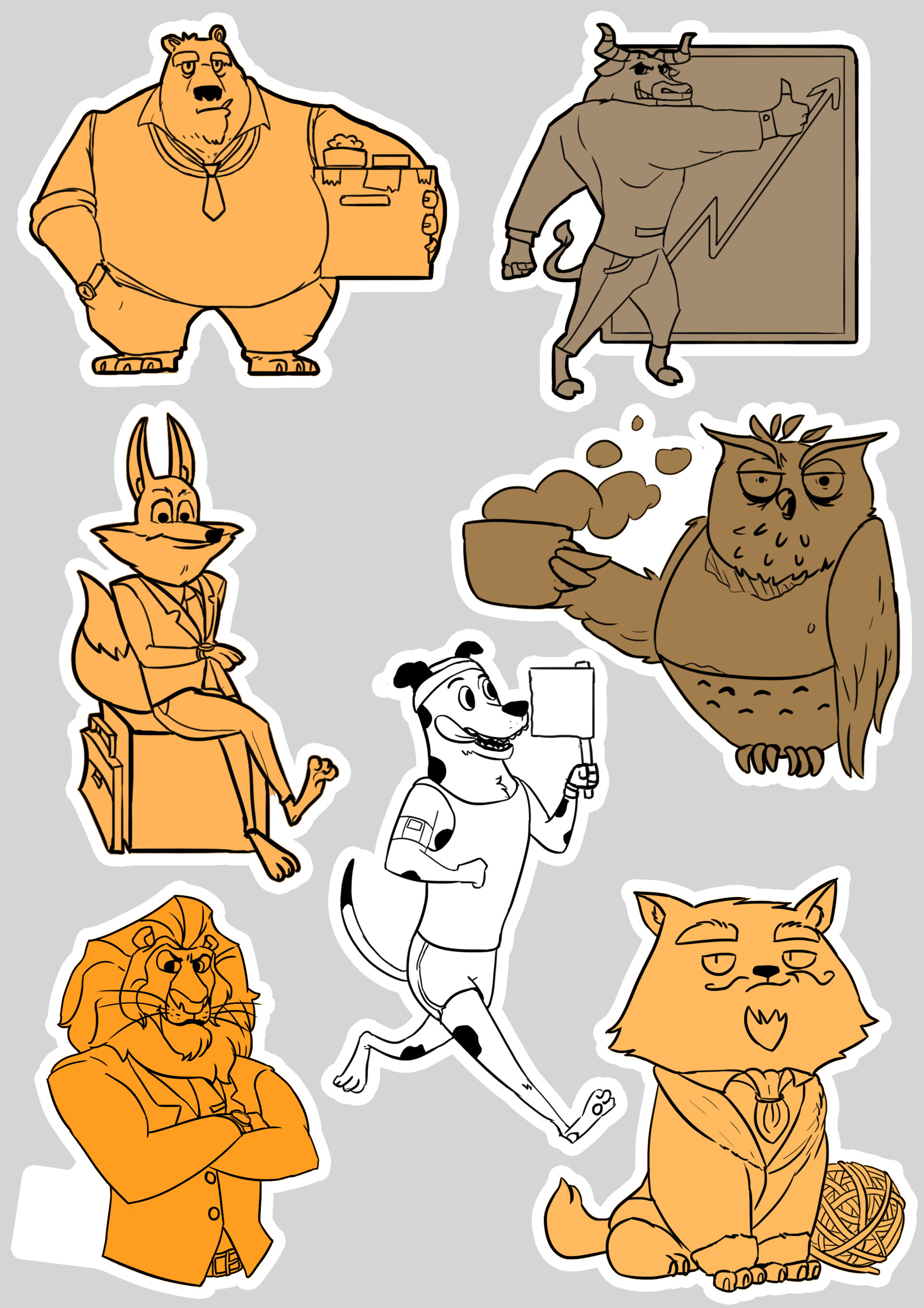 ArtStation - Cartoonish Animals