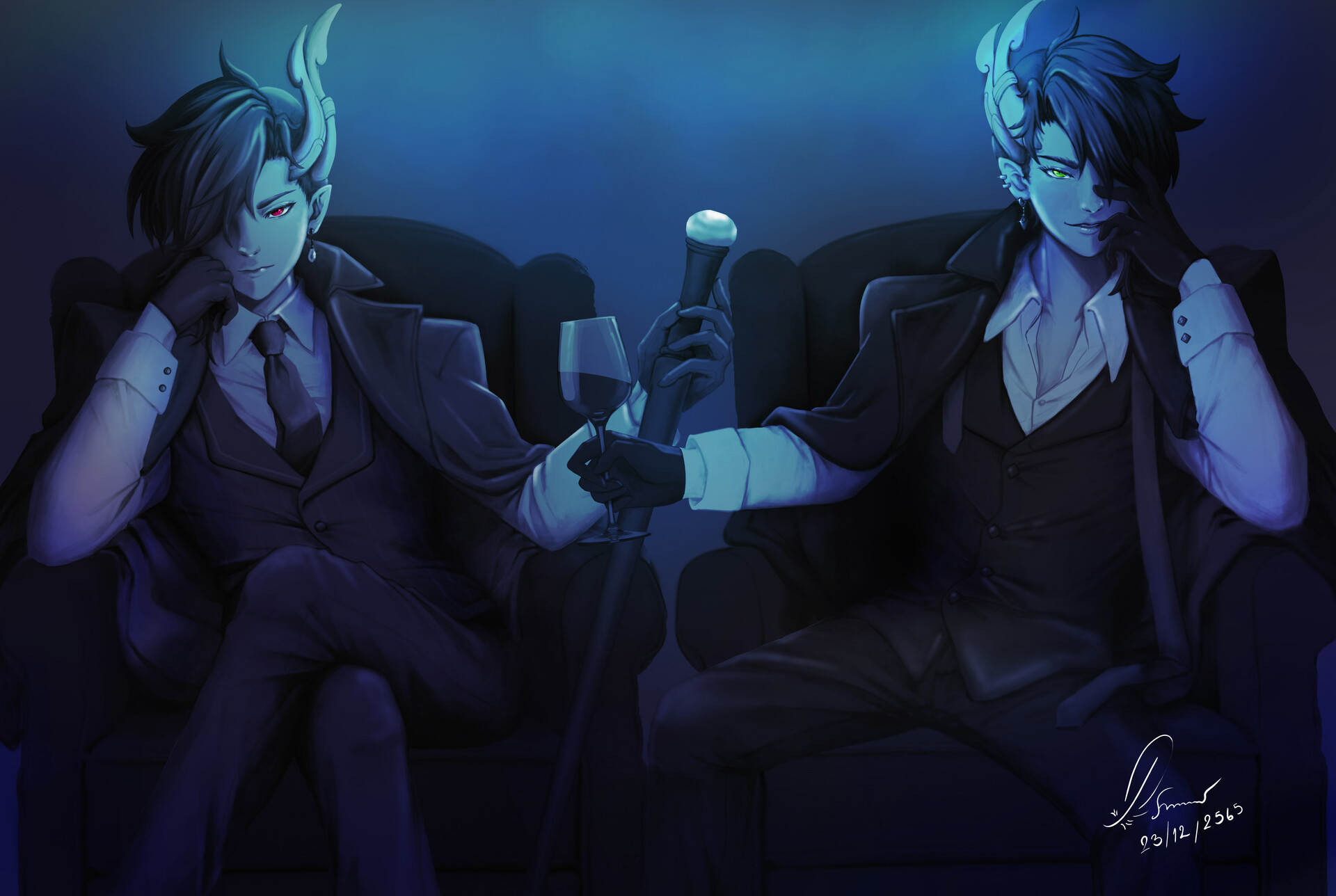 ArtStation - Twins Half-Caste