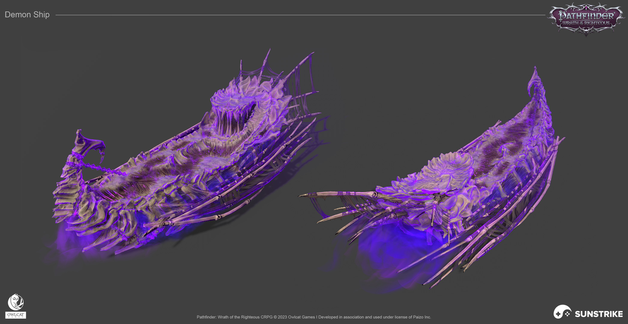 SunStrike Studios - Demon Ship render and concept art for Pathfinder ...