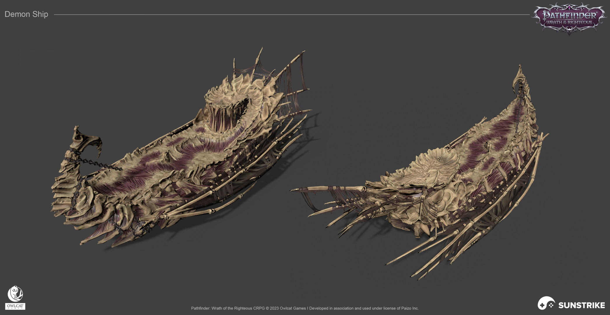 SunStrike Studios - Demon Ship render and concept art for Pathfinder ...