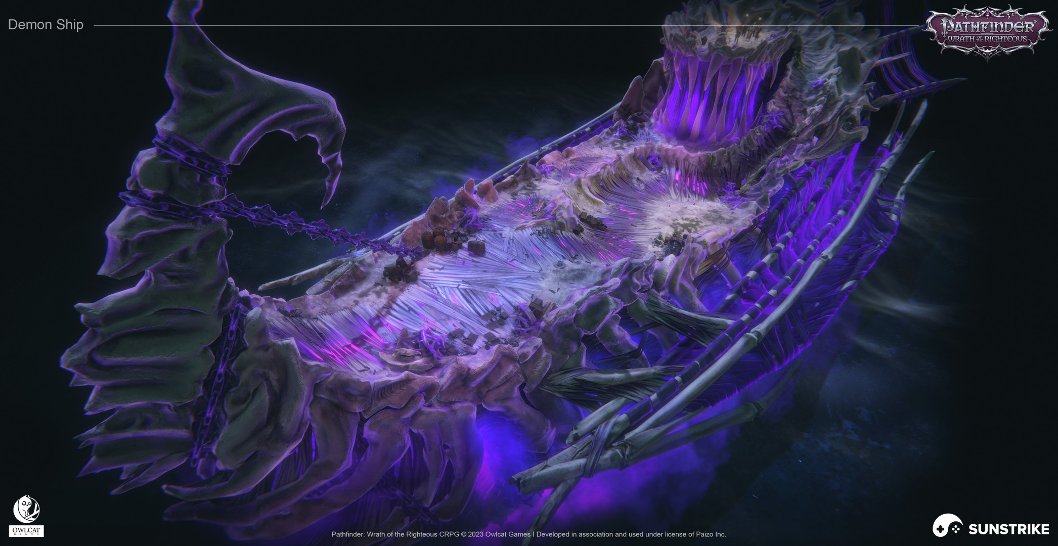 SunStrike Studios - Demon Ship render and concept art for Pathfinder ...