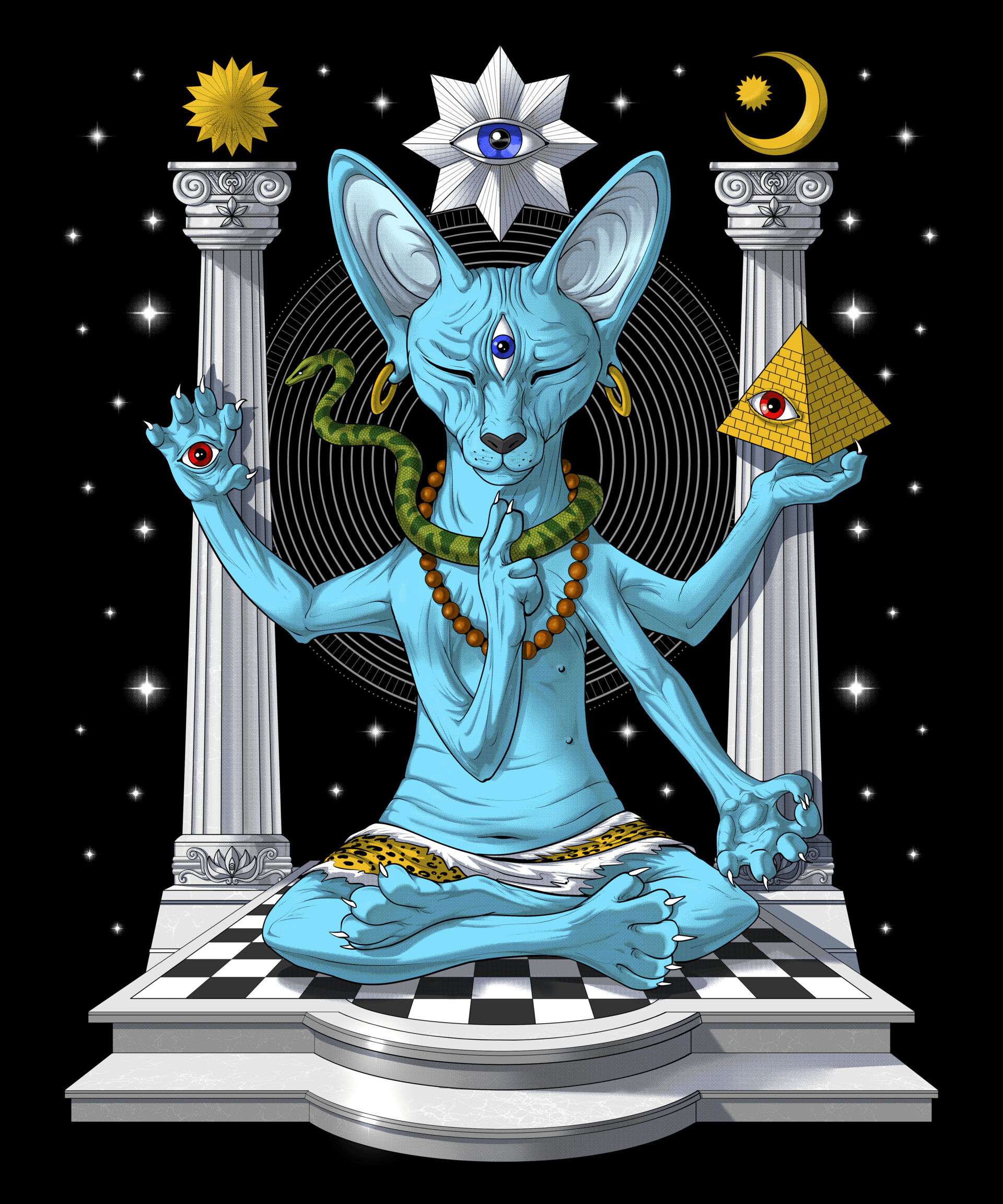 ArtStation - Sphynx Cat Shiva