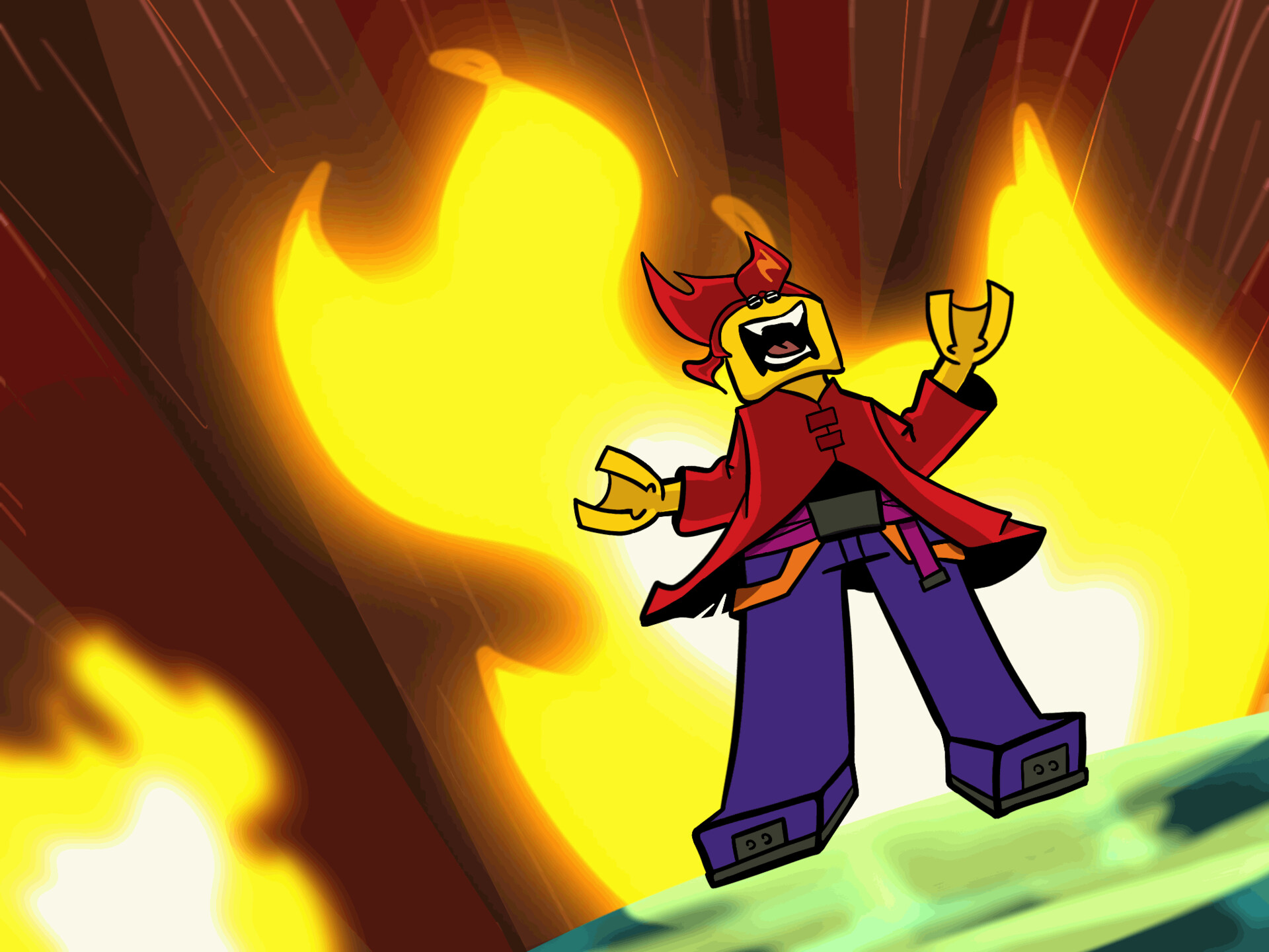 ArtStation - Lego Monkie Kid - Red Son Animation Gif