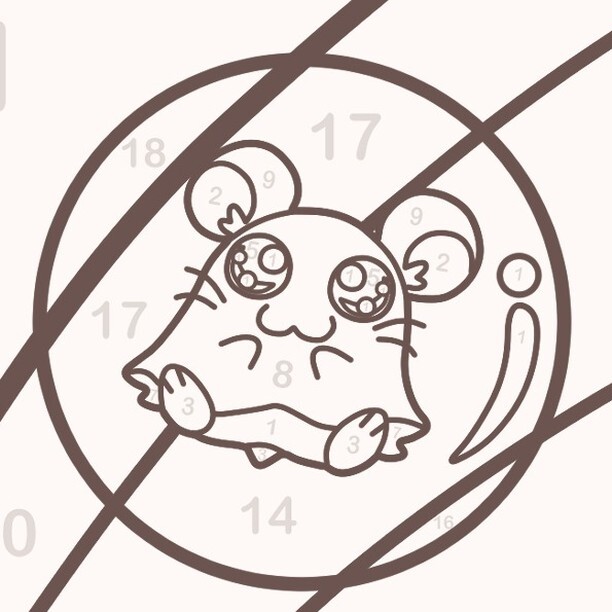 hamtaro coloring pages