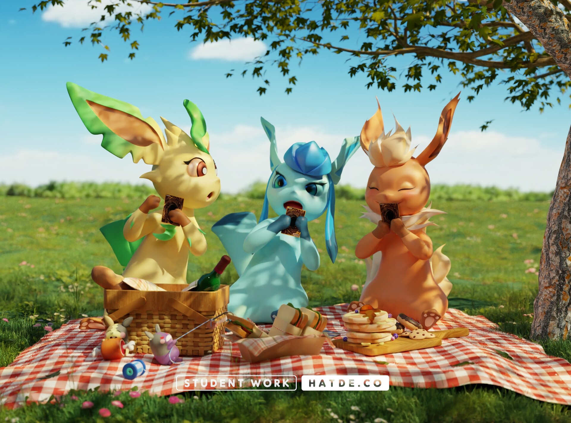 ArtStation - Pokemon playing cards - Pokemon Fan Art - Student Work 2021