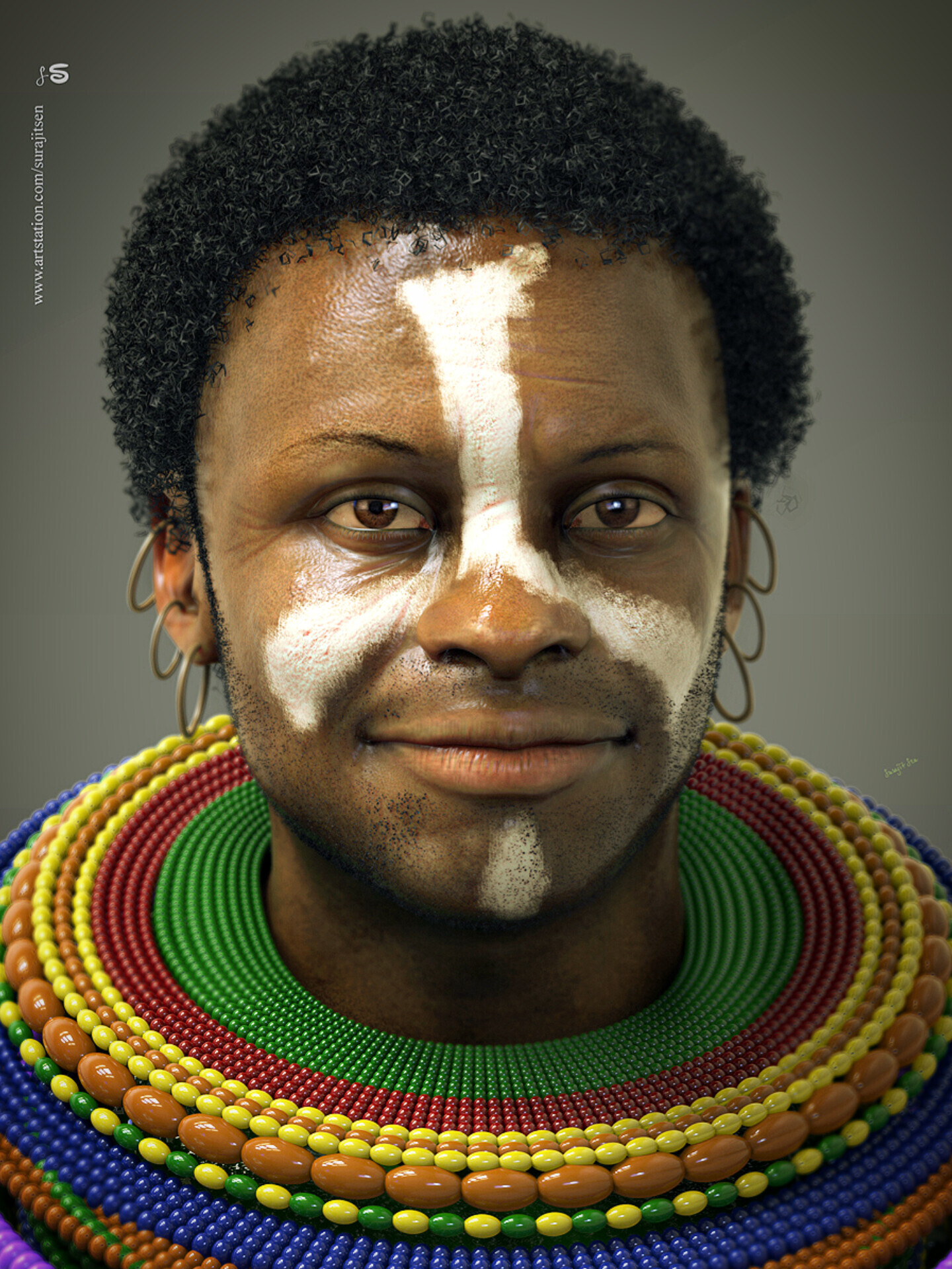 Old African Tribal Man