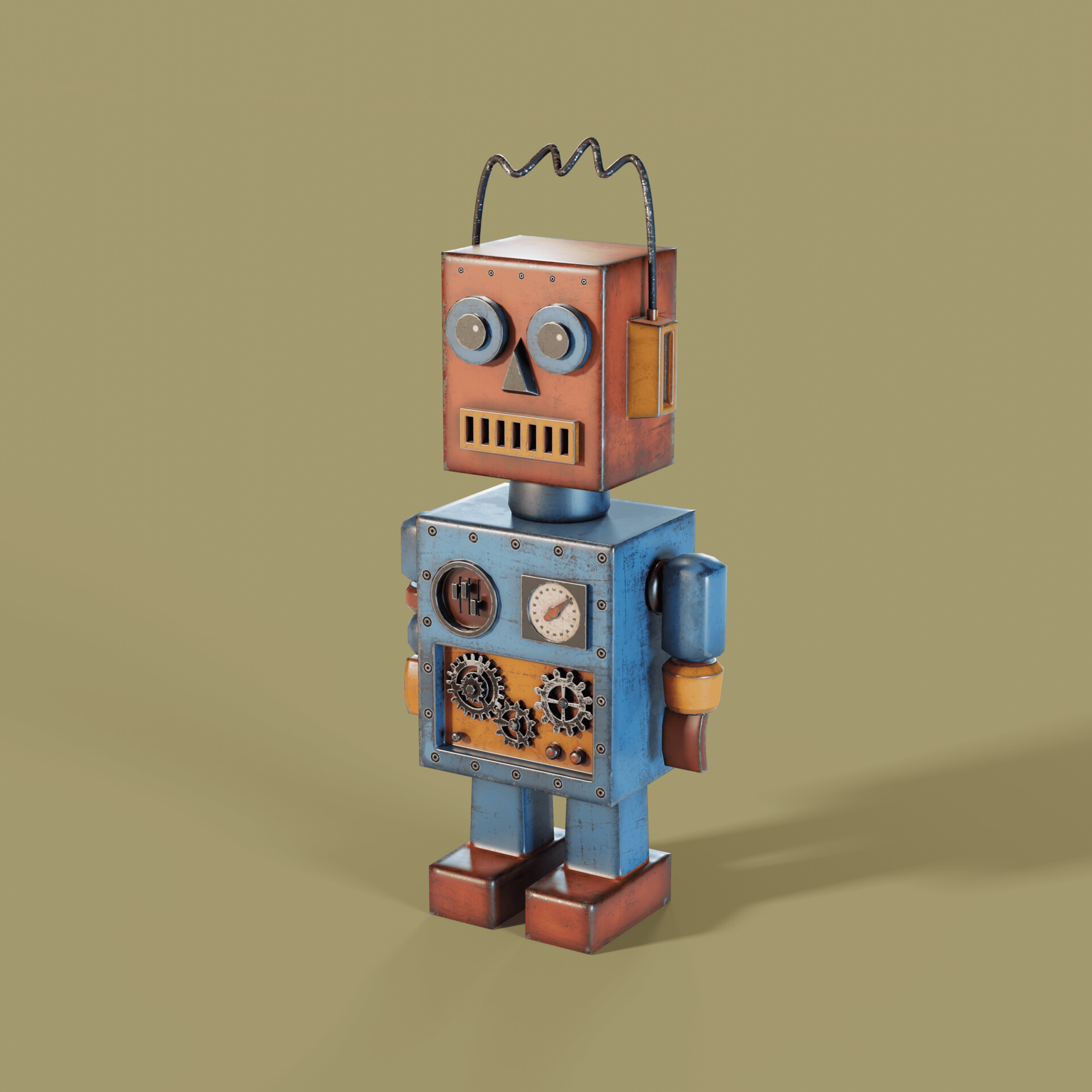 ArtStation - soviet robot toy