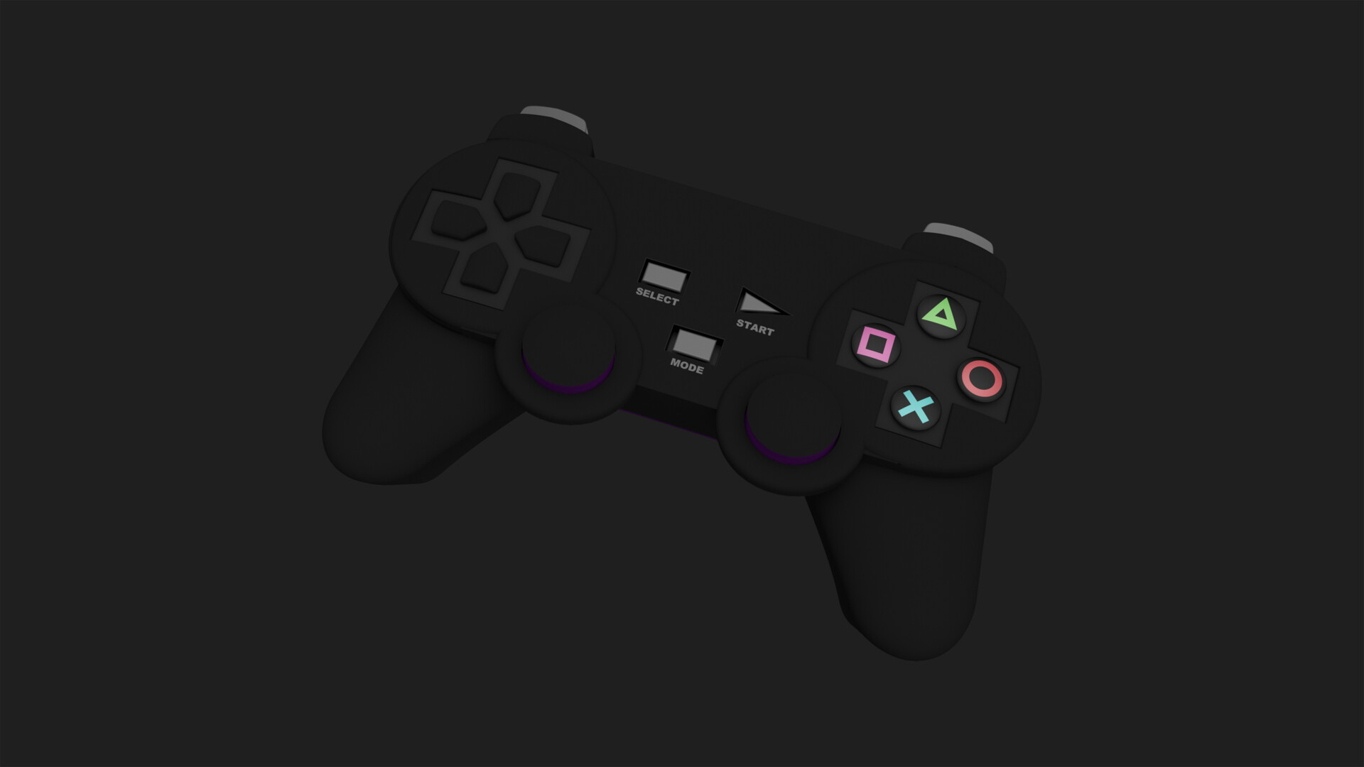 ArtStation - Old Skool Playstation Controller - Game Stick Model