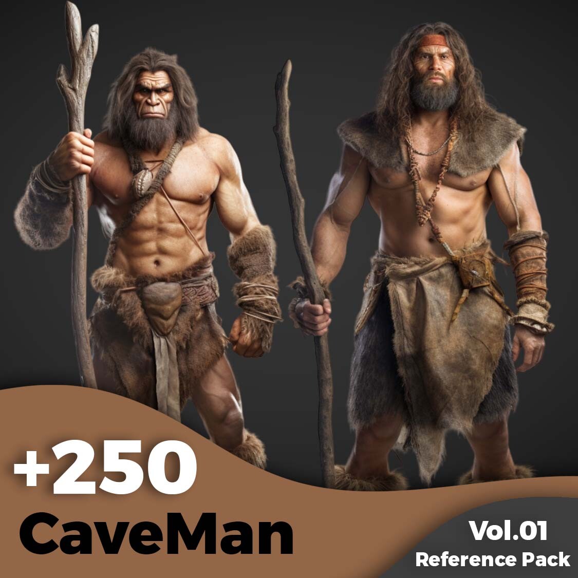 Concept Art - +250 CaveMan Concept (4k)