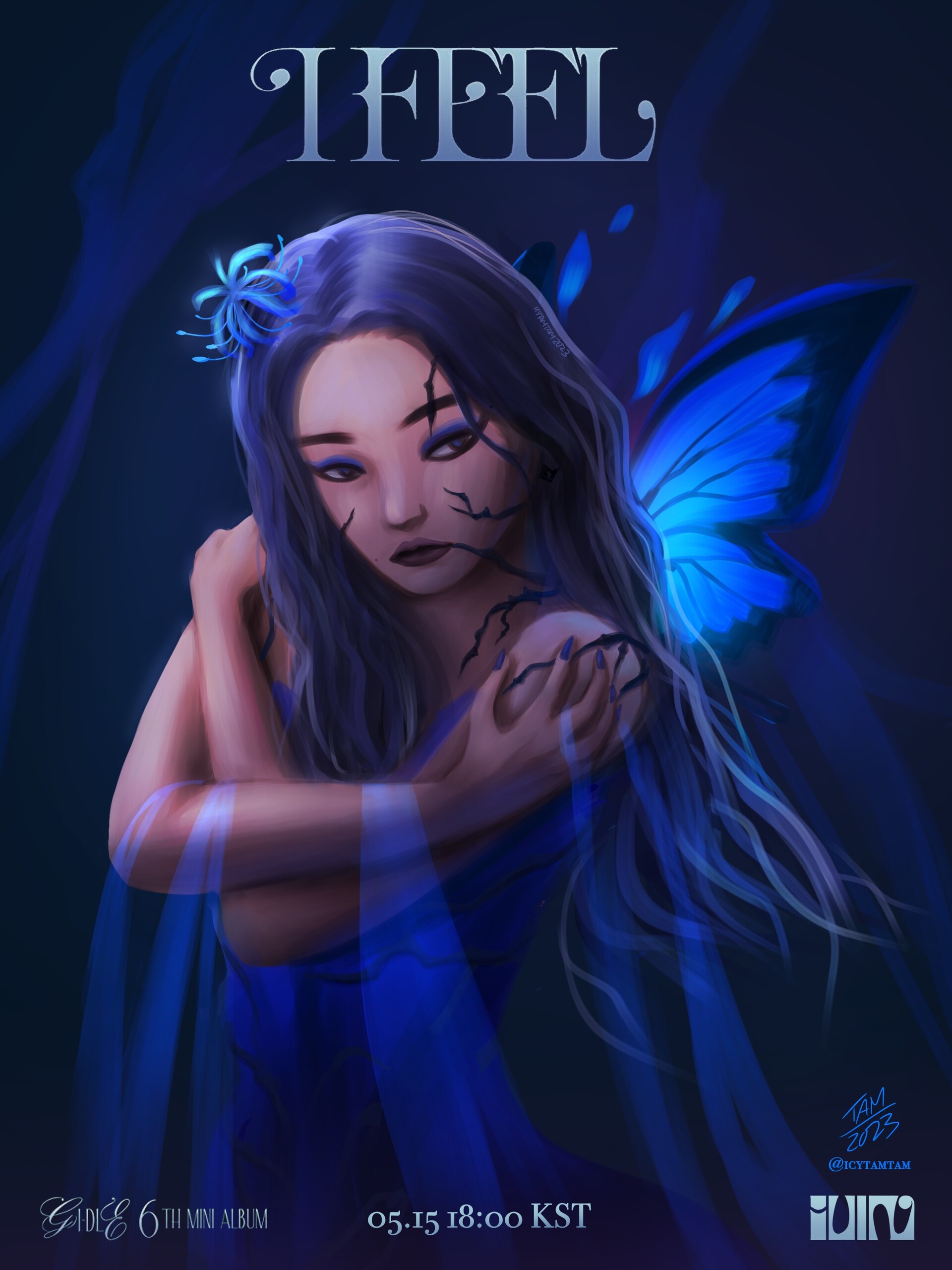 ArtStation - (G)I-DLE Yuqi Fan Art
