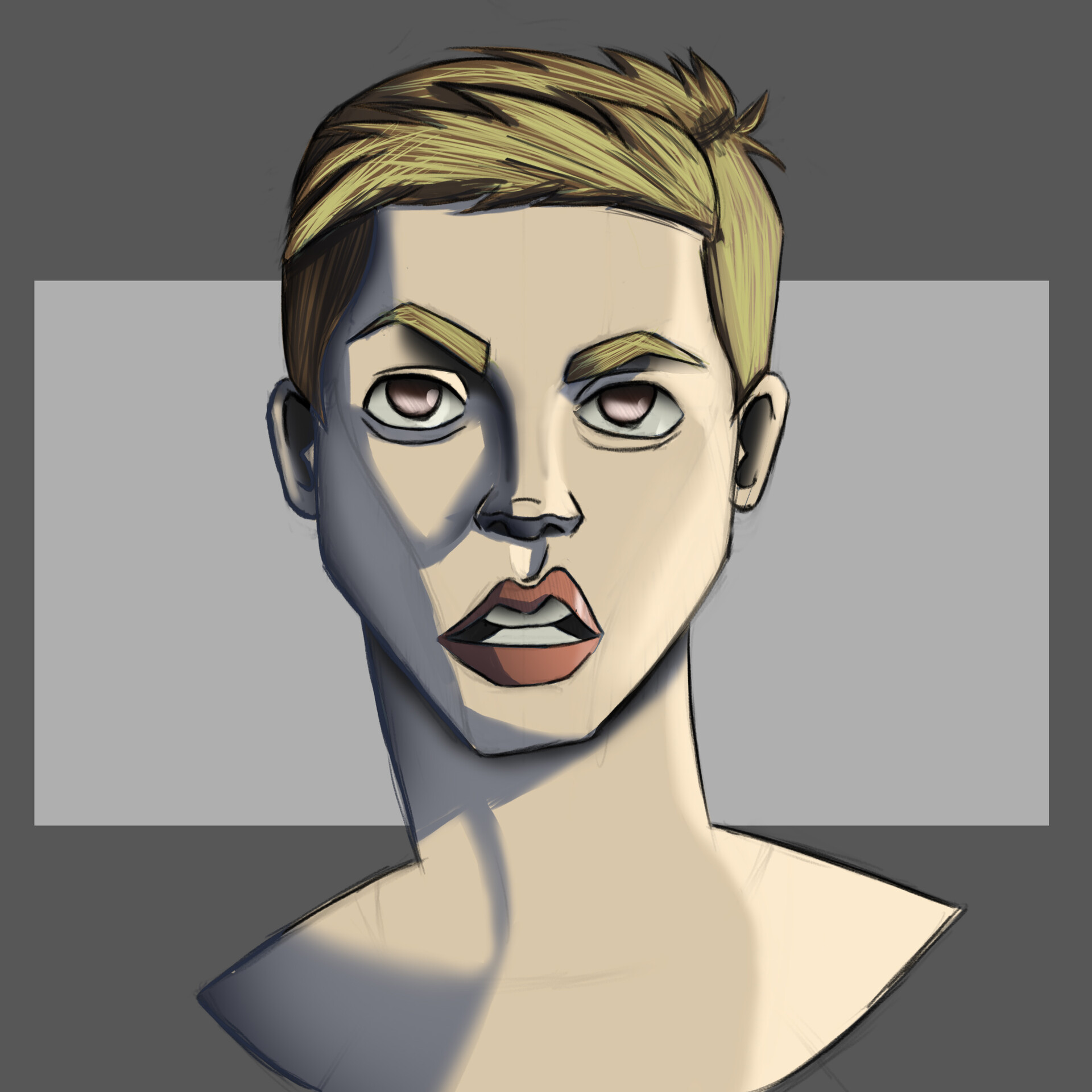 ArtStation - digital facial expression piture