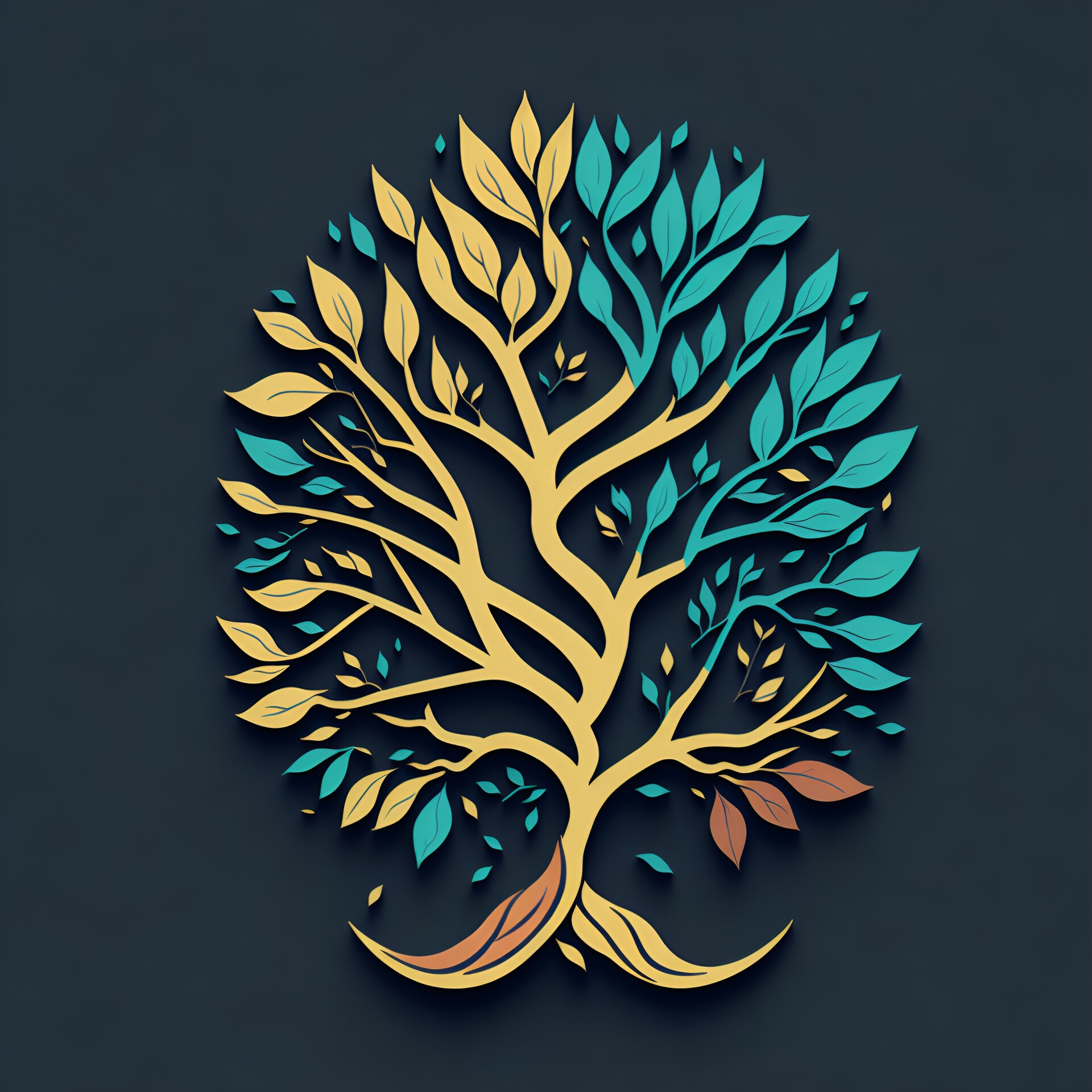ArtStation - Nature's Emblem: Tree of Little Leafs!