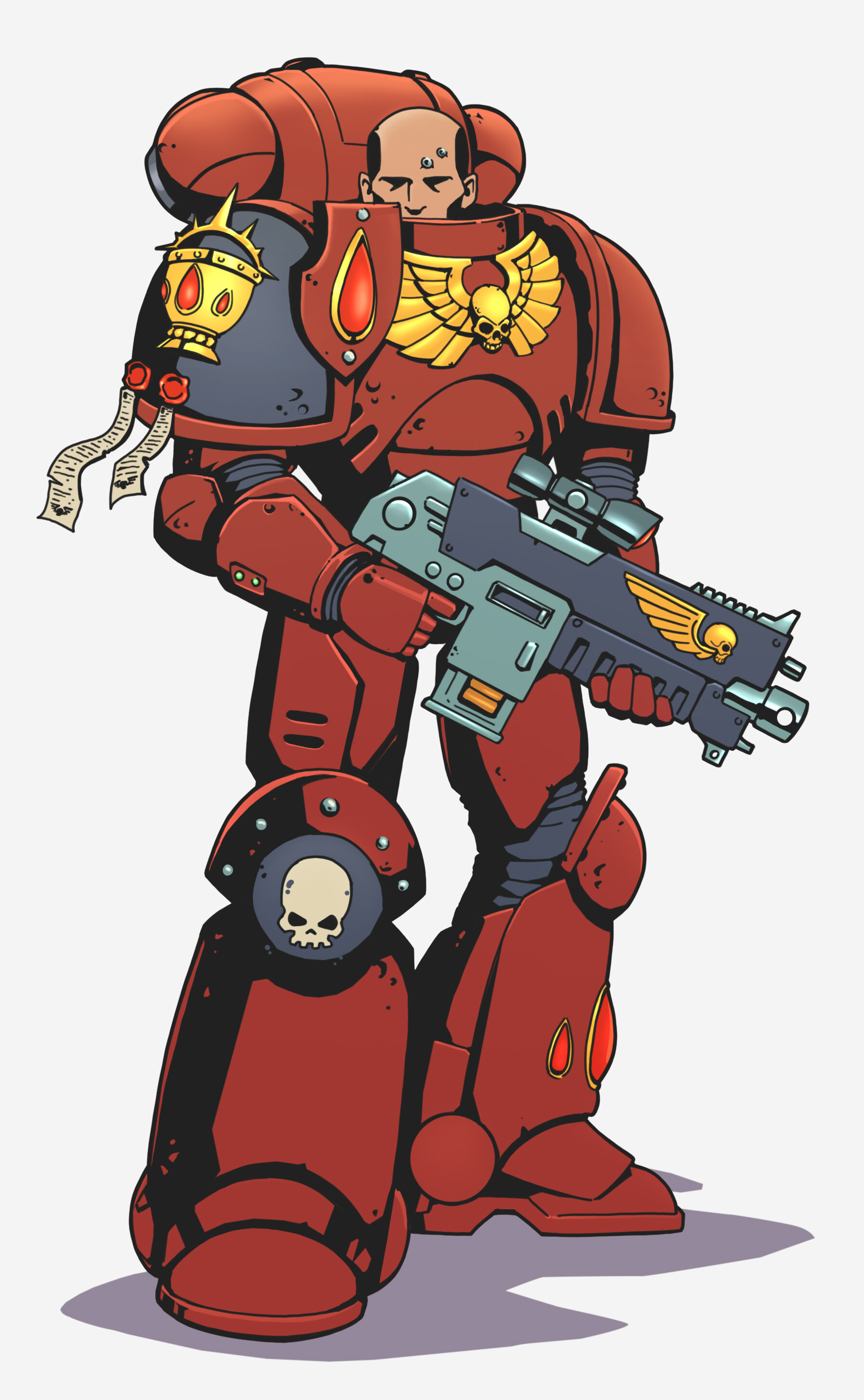 ArtStation - Blood Angels Intercessor