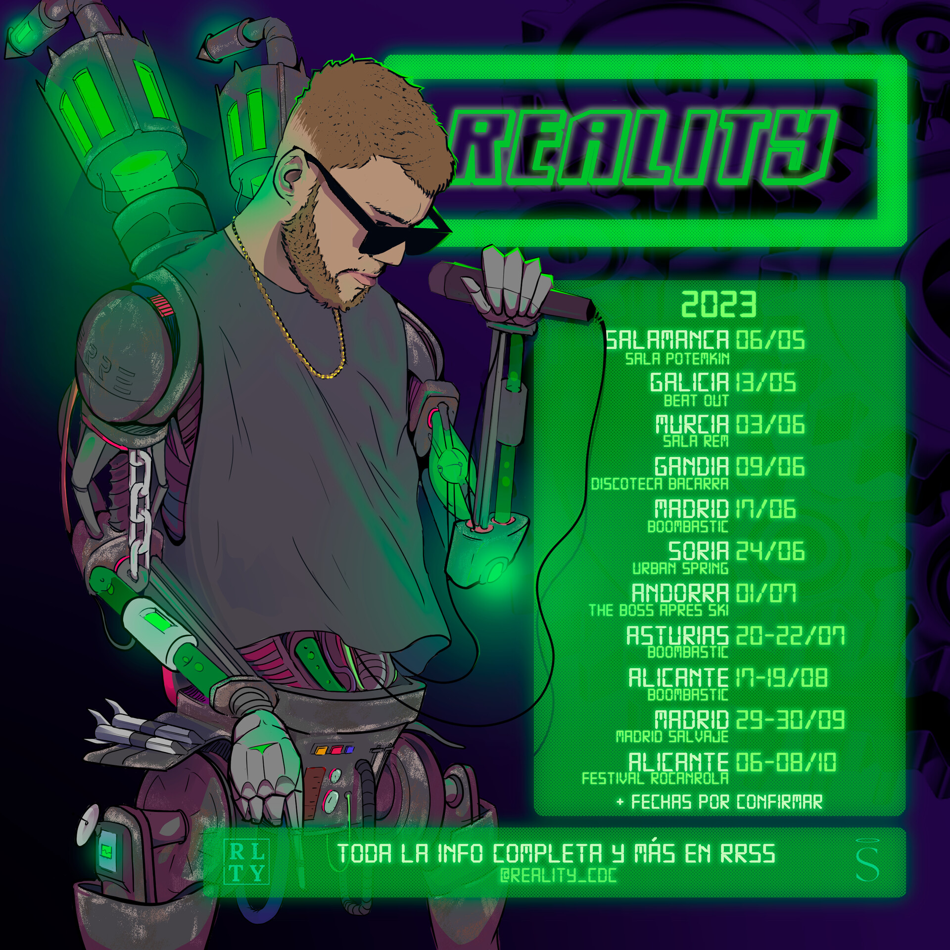 ArtStation - Summer Tour Poster Design: REALITY