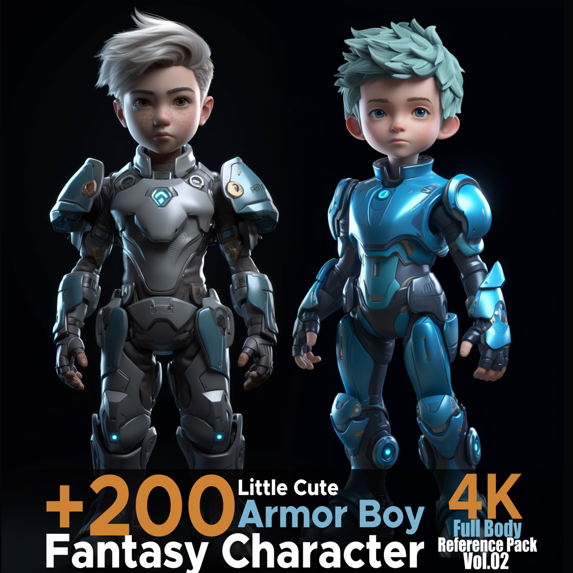 ArtStation - +200 Little Cute Armor Boy(Fantasy Character) Vol.02 | 4K ...