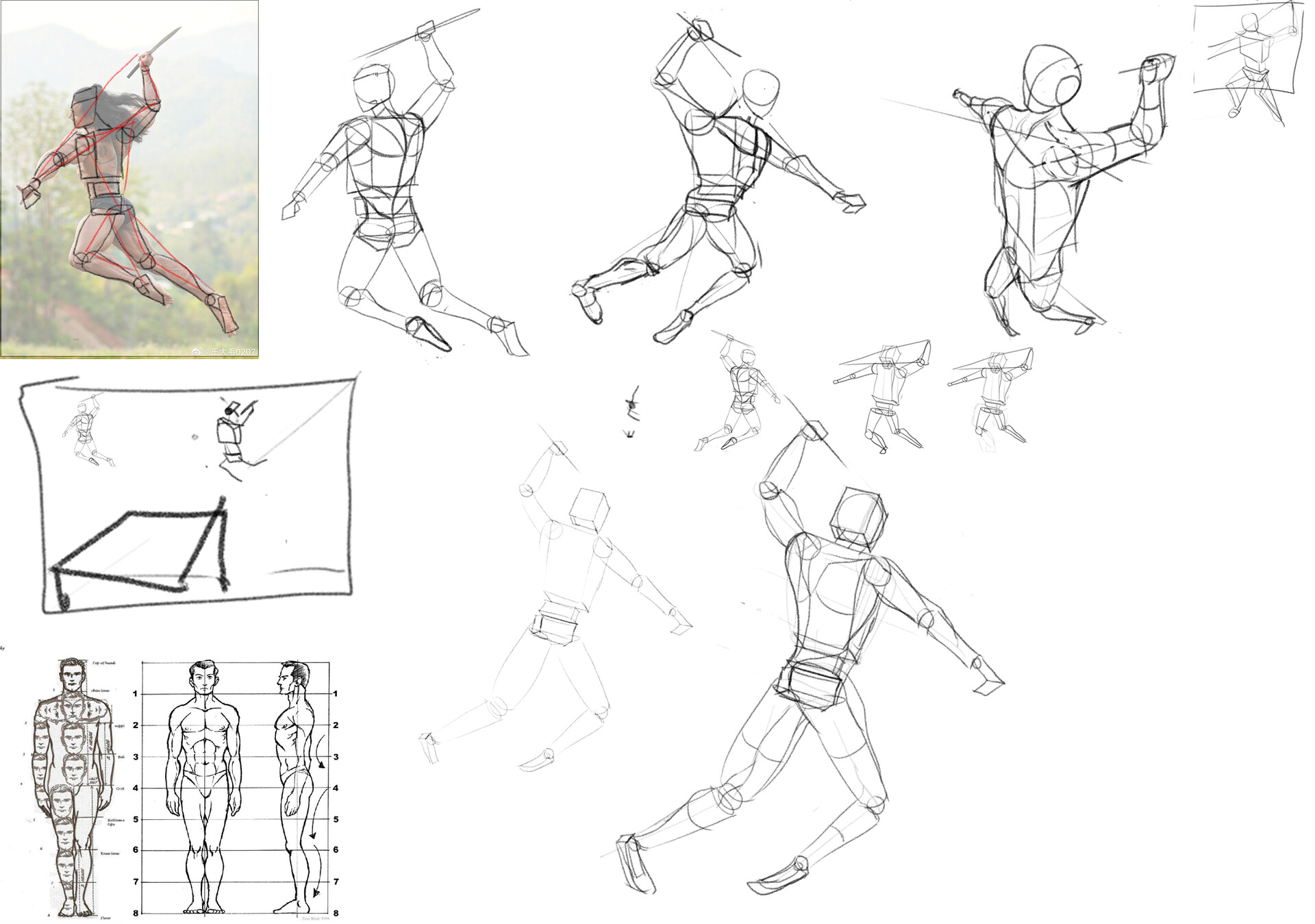 ArtStation - dynamic figure angle