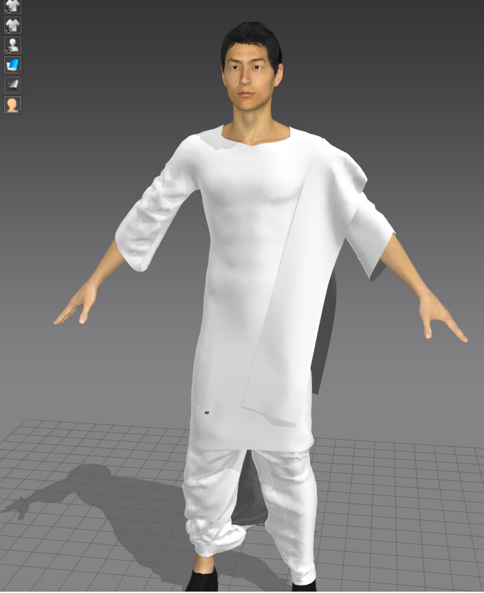 ArtStation - Man with dhooti and punjabi