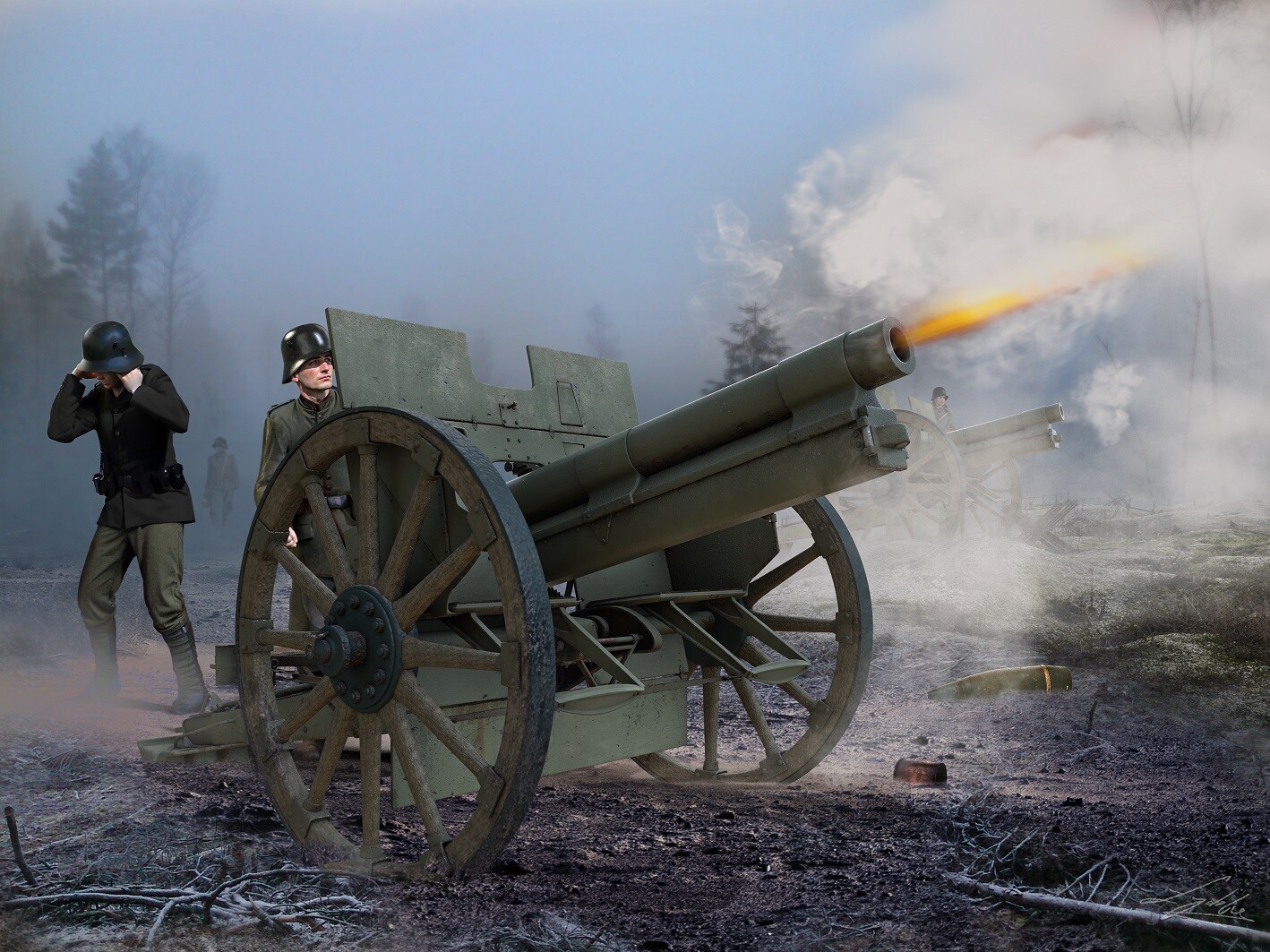 ArtStation - 7.7 cm Feldkanone 96