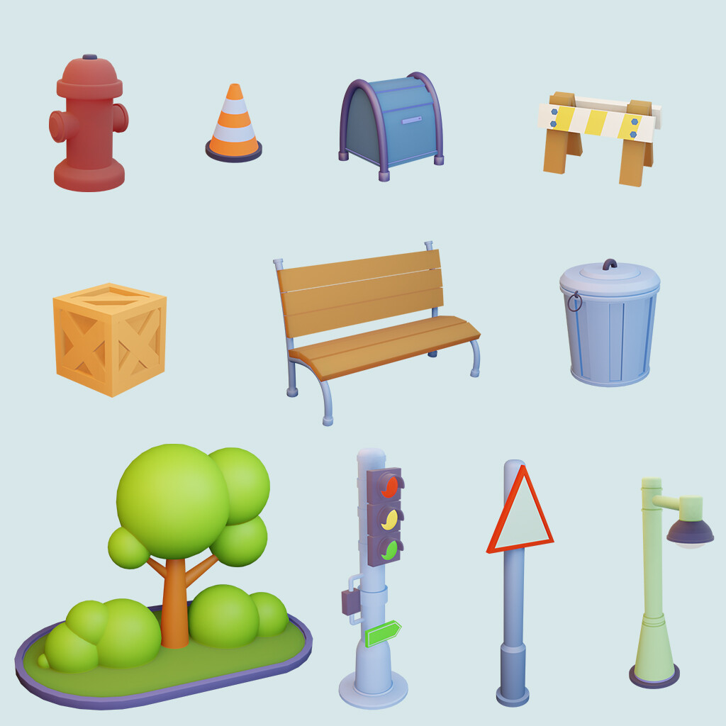 ArtStation - LOW POLY GAME ASSETS