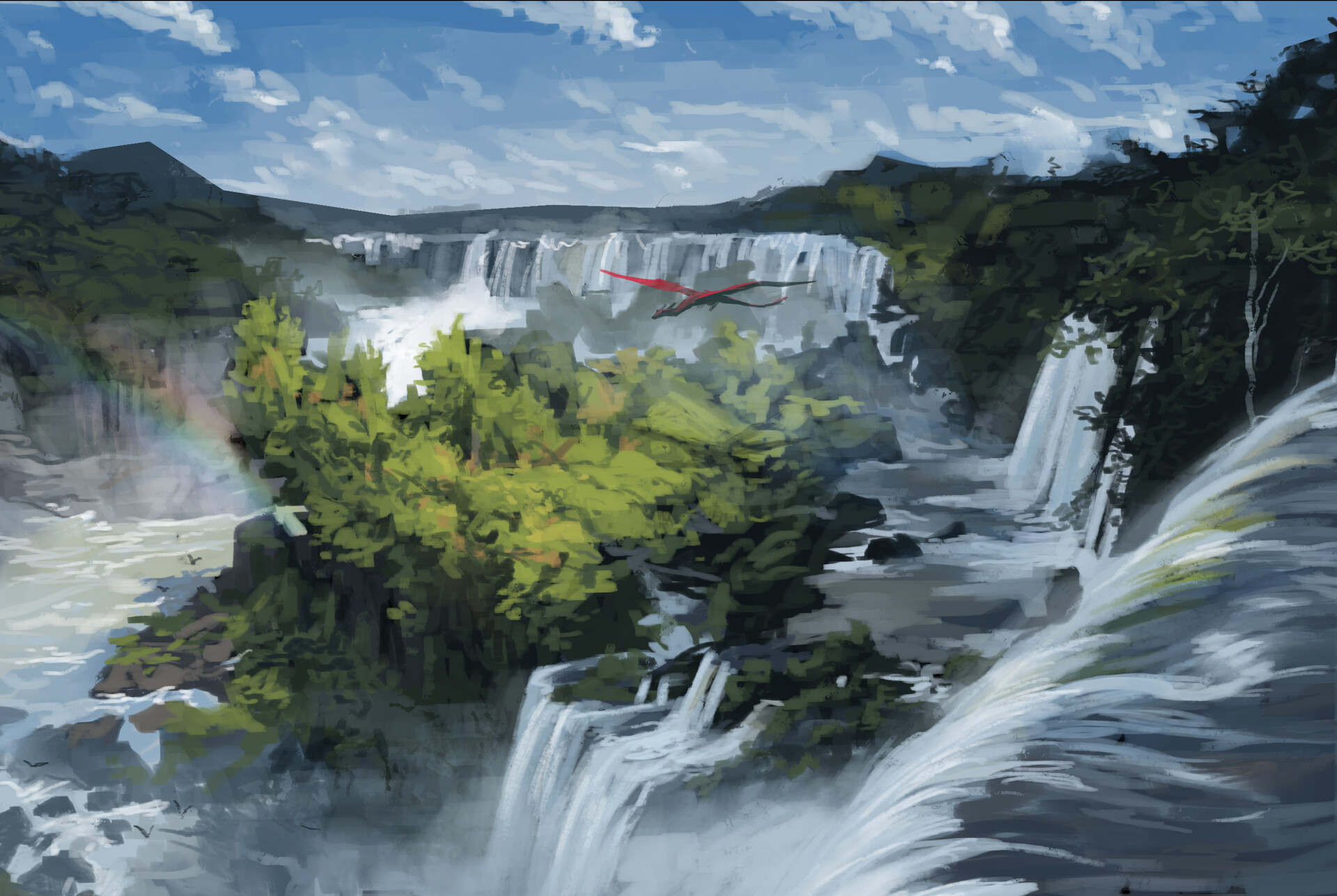 Vern Vicich - Dragon over the Falls