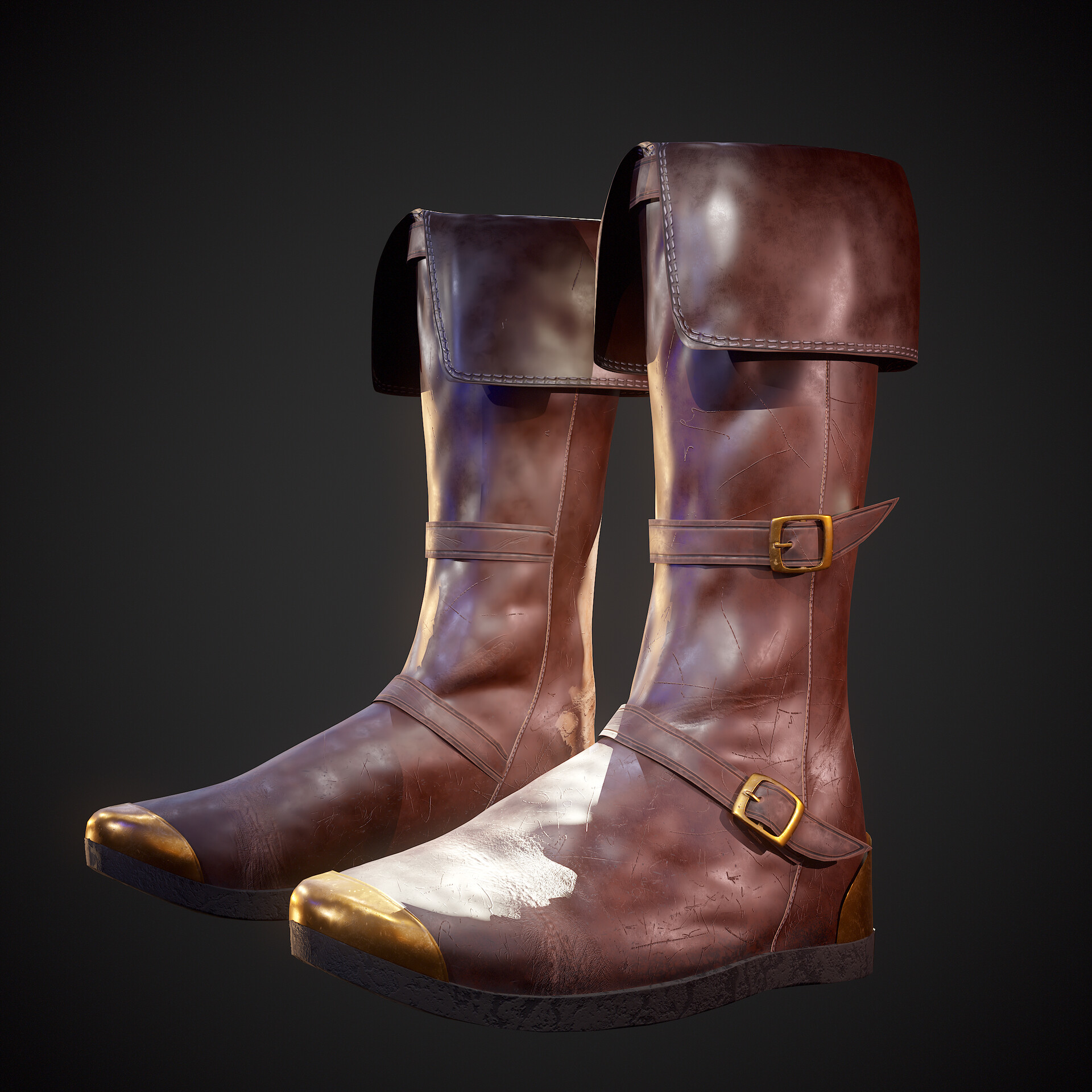 MAX Ray - Boots - Game Ready Asset