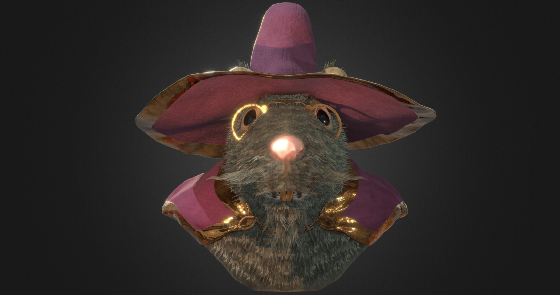 Billy Parmele - Rat Wizard Bust Sculpt