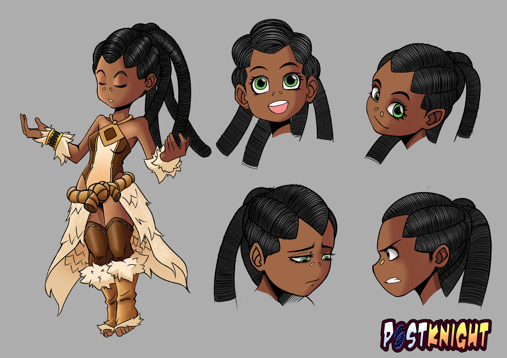 ArtStation - Postknight: Aya