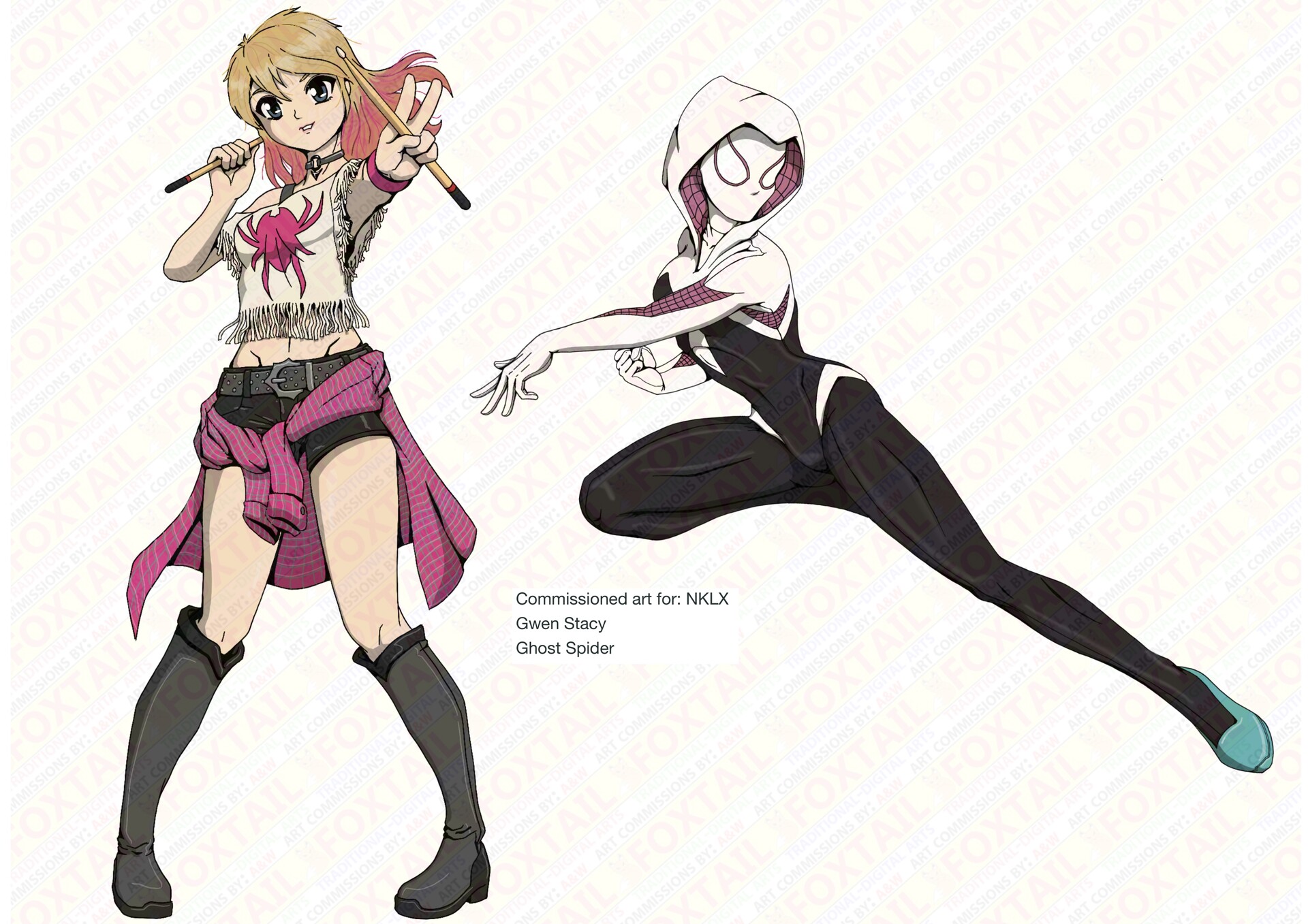 Artstation Anime Style Ghost Spider