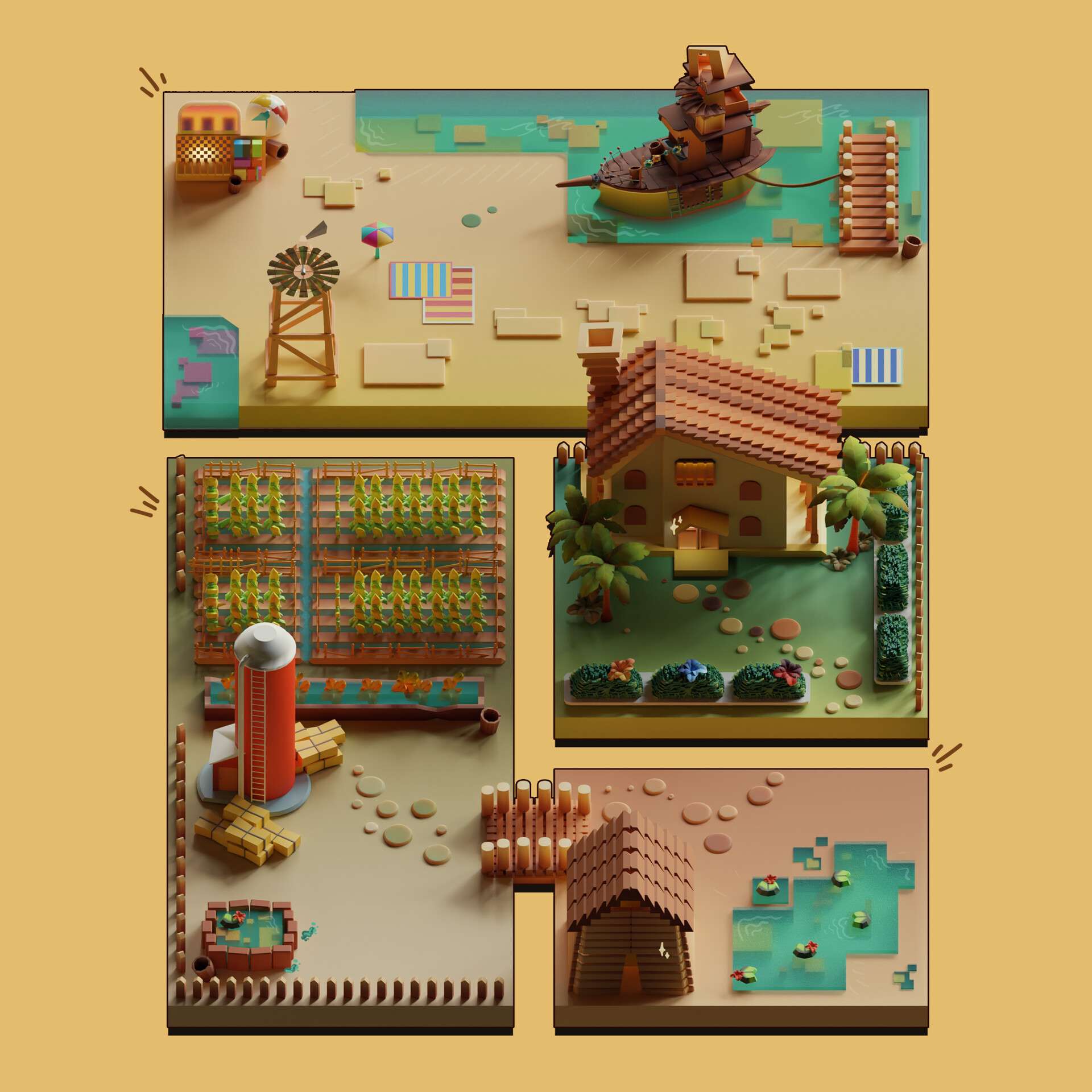 ArtStation - Isometric mobile game