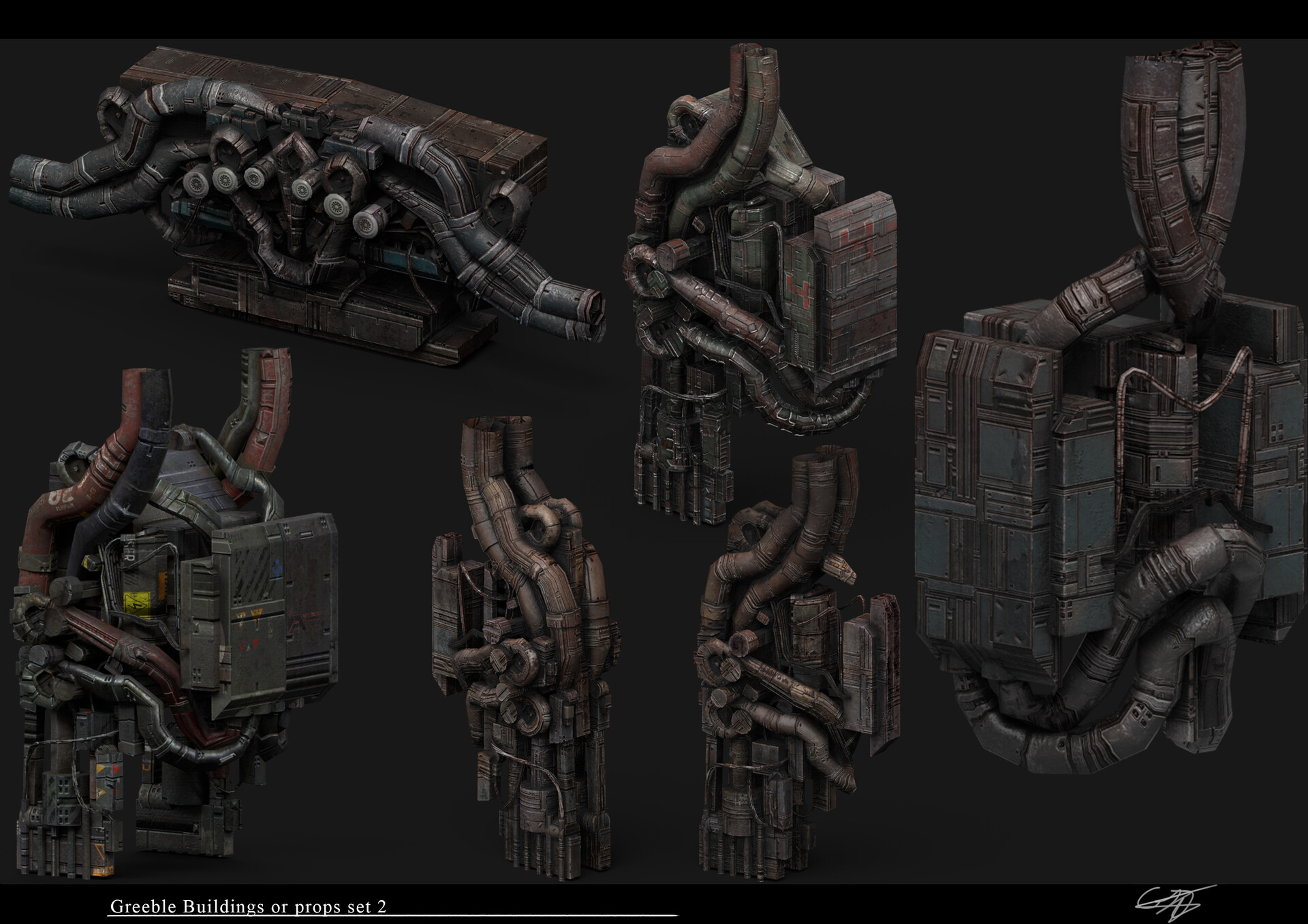 ArtStation - Project TiTan The Redacted Files Greeble Architecture ...